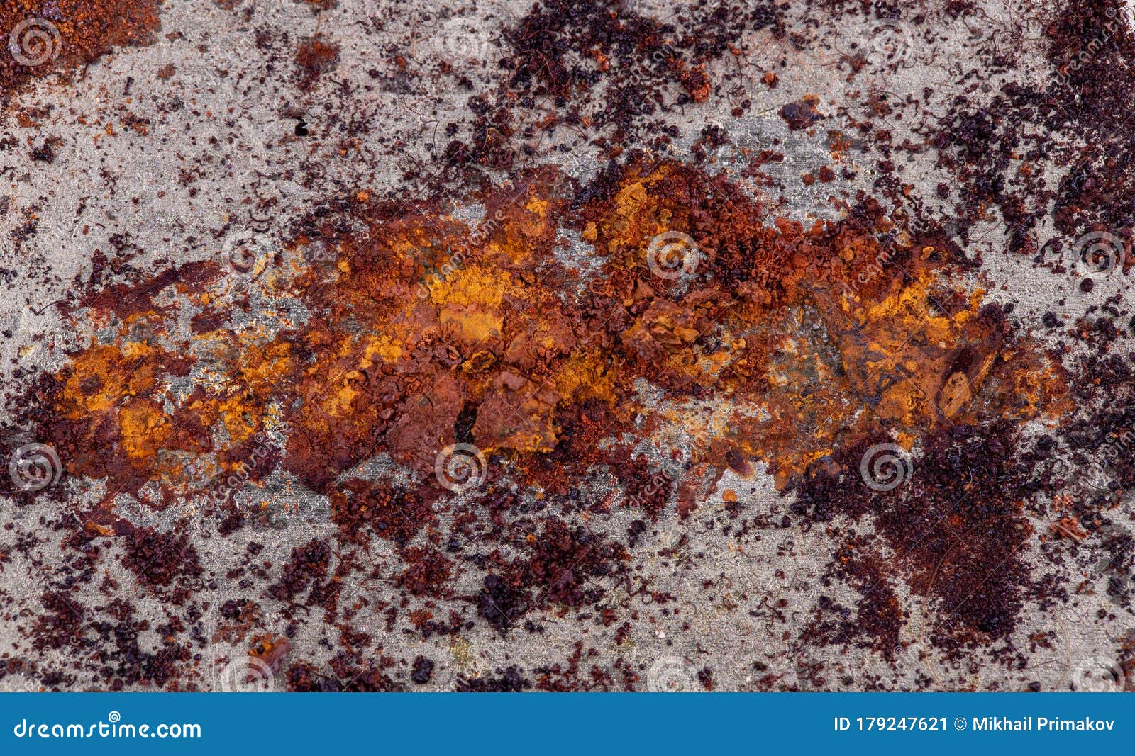Oxidized Metal Surface Making an Abstract Texture, Macro, Closeup Stock ...