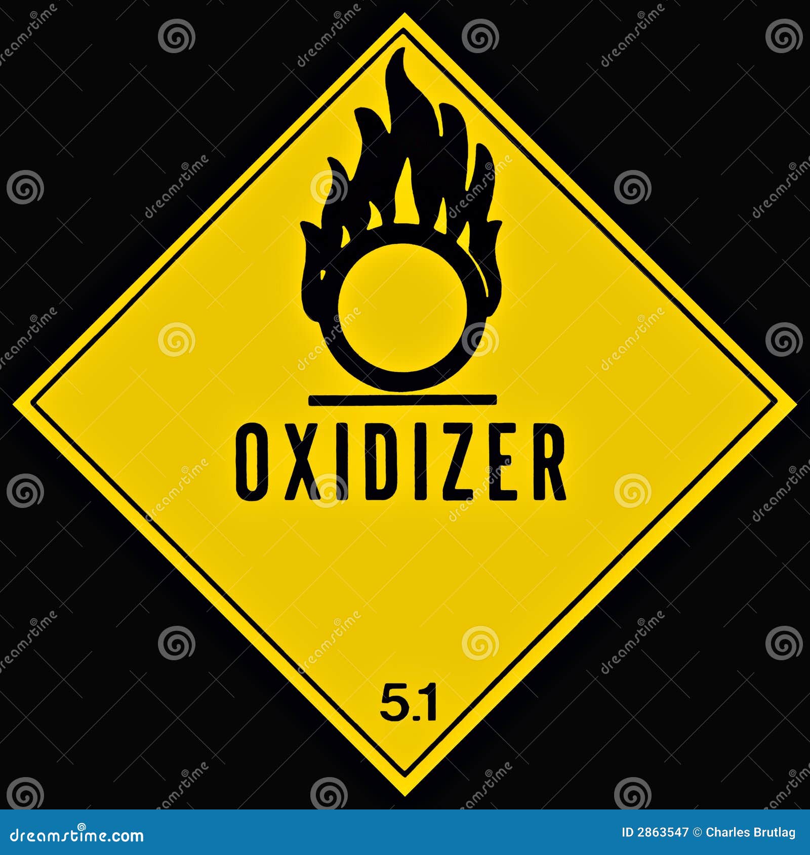 Oxidizer Sign stock image. Image of fatal, emergency, black - 2863547