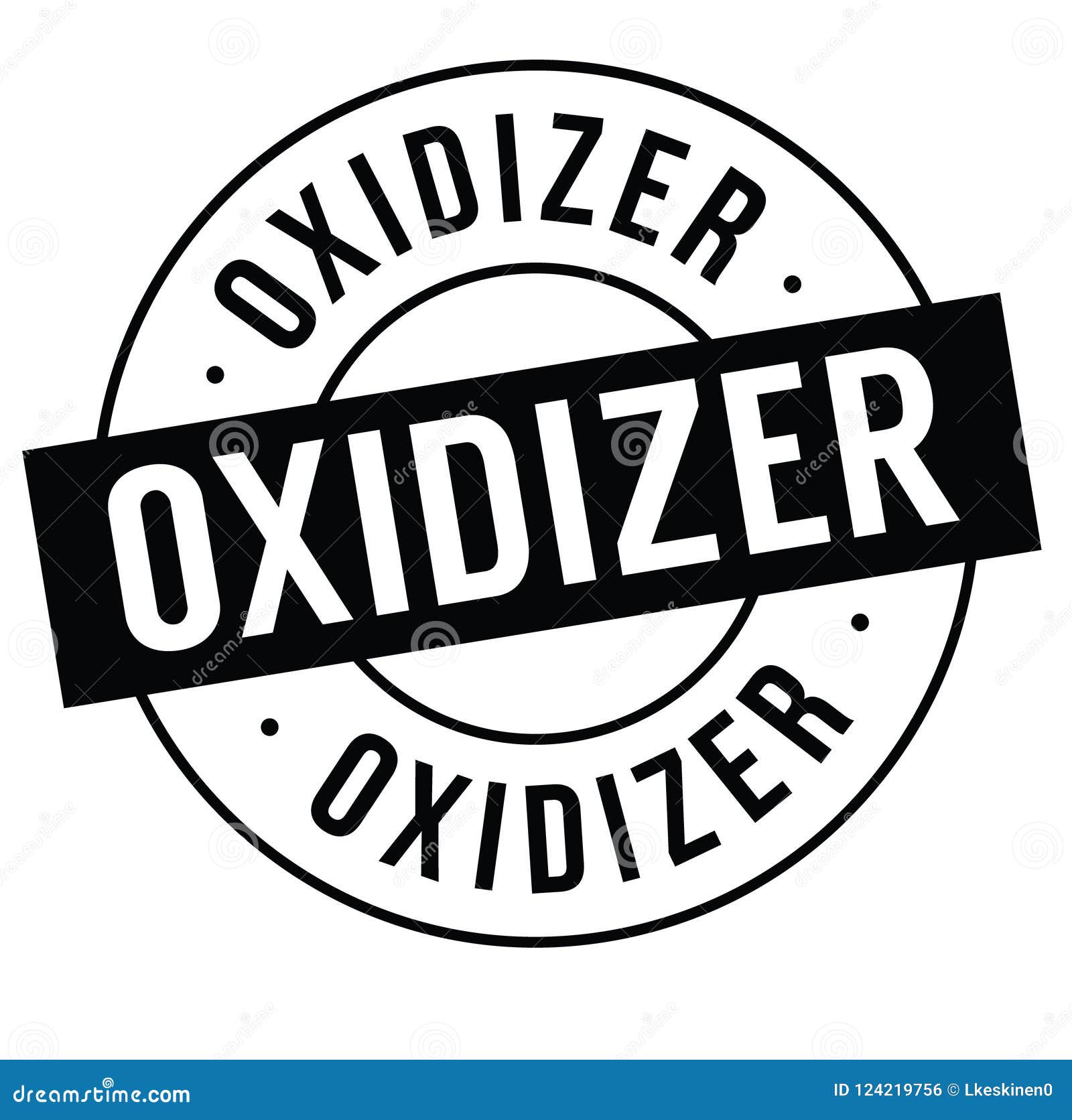Oxidizer stamp on white stock vector. Illustration of nitric - 124219756