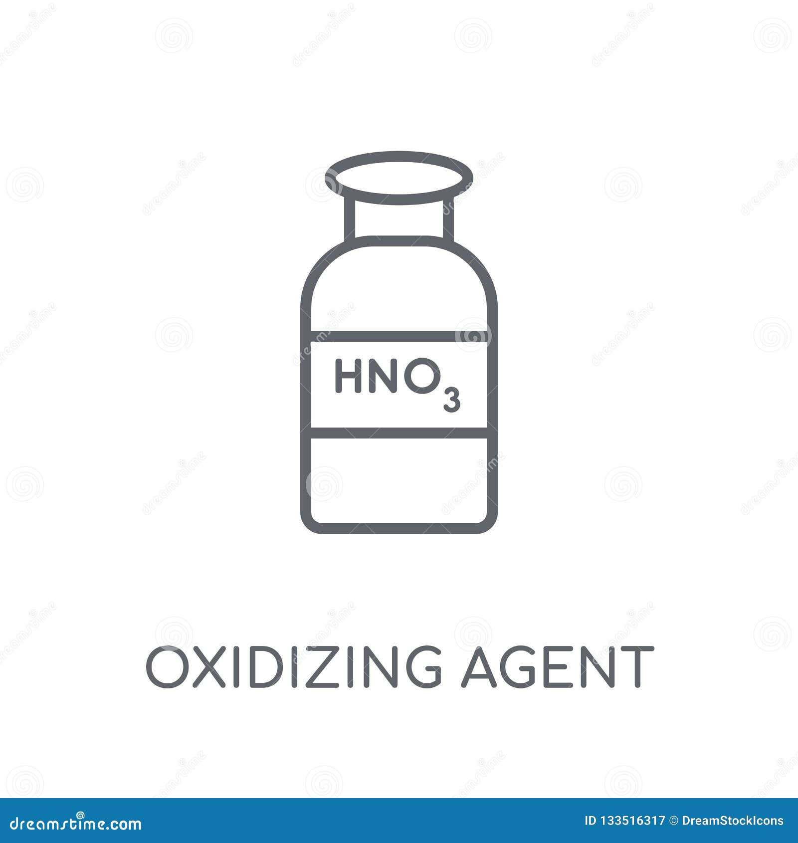Oxidizing Agent Linear Icon. Modern Outline Oxidizing Agent Logo Stock ...