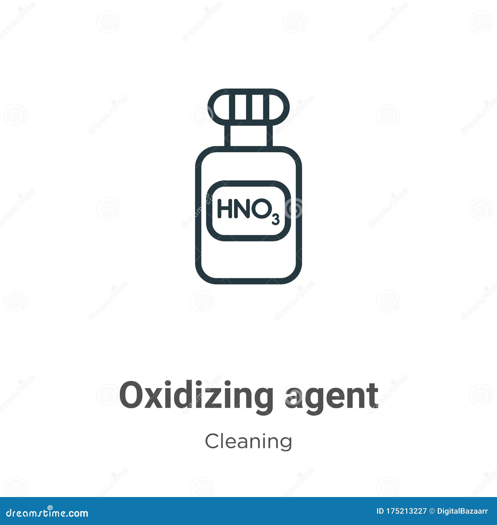 Oxidizing Agent Outline Vector Icon. Thin Line Black Oxidizing Agent ...