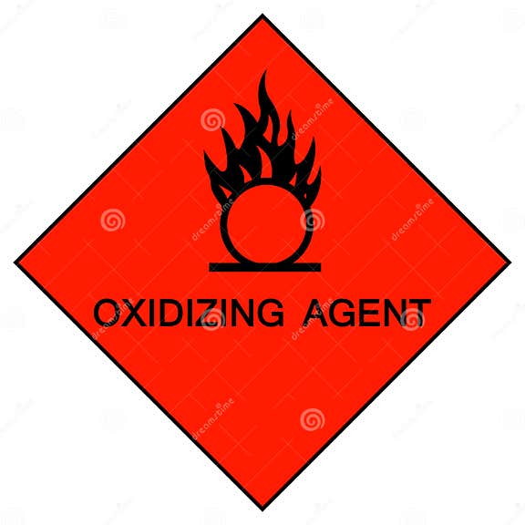 Oxidizing Agent Symbol Sign Isolate on White Background,Vector ...