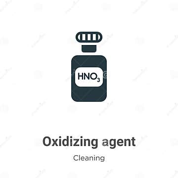 Oxidizing Agent Vector Icon on White Background. Flat Vector Oxidizing ...