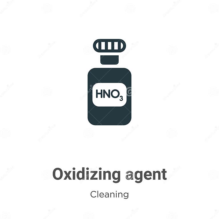 Oxidizing Agent Vector Icon on White Background. Flat Vector Oxidizing ...