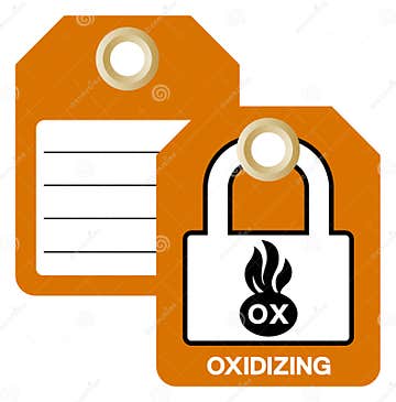 Oxidizing Materials Tag Label Symbol Sign, Vector Illustration, Isolate ...