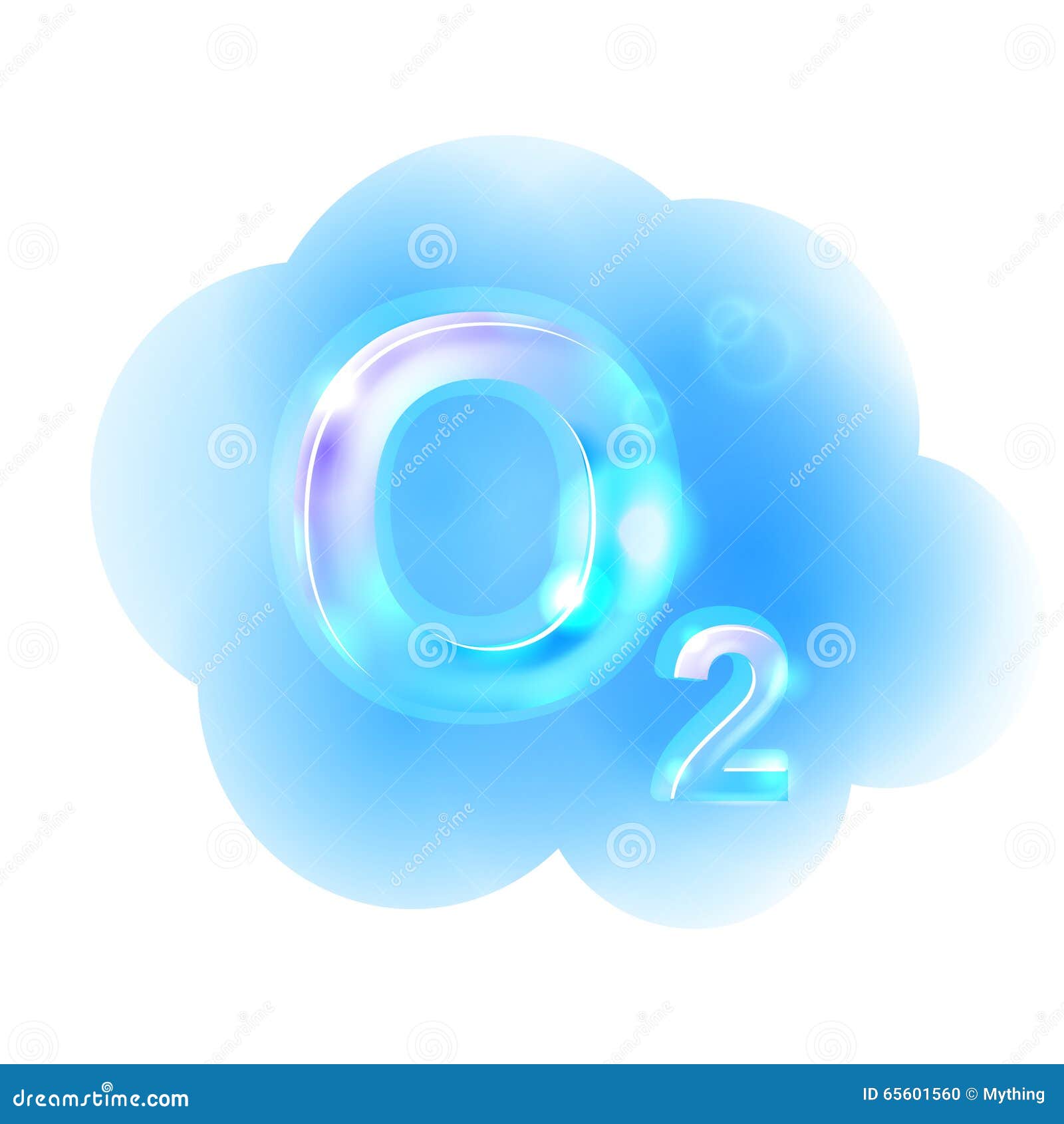 Oxigen Formula. Vector Illustration. Stock Vector - Illustration of ...