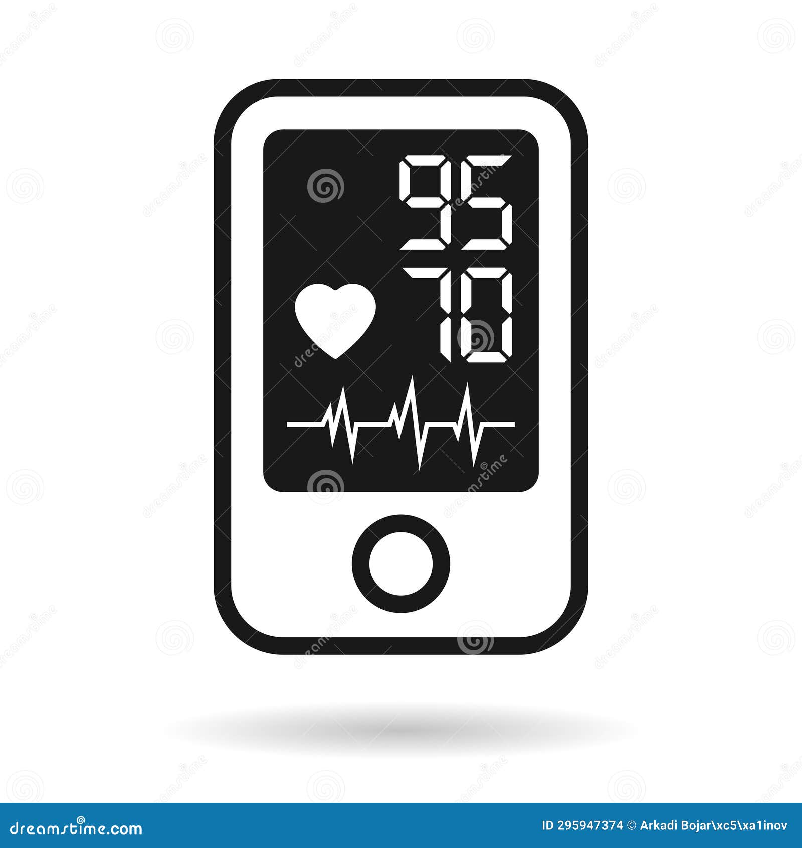 Pulse Monitoring Icon On White Background. Analizing Computer ... Pulse Monitoring Icon On White Background. Analizing Computer ...