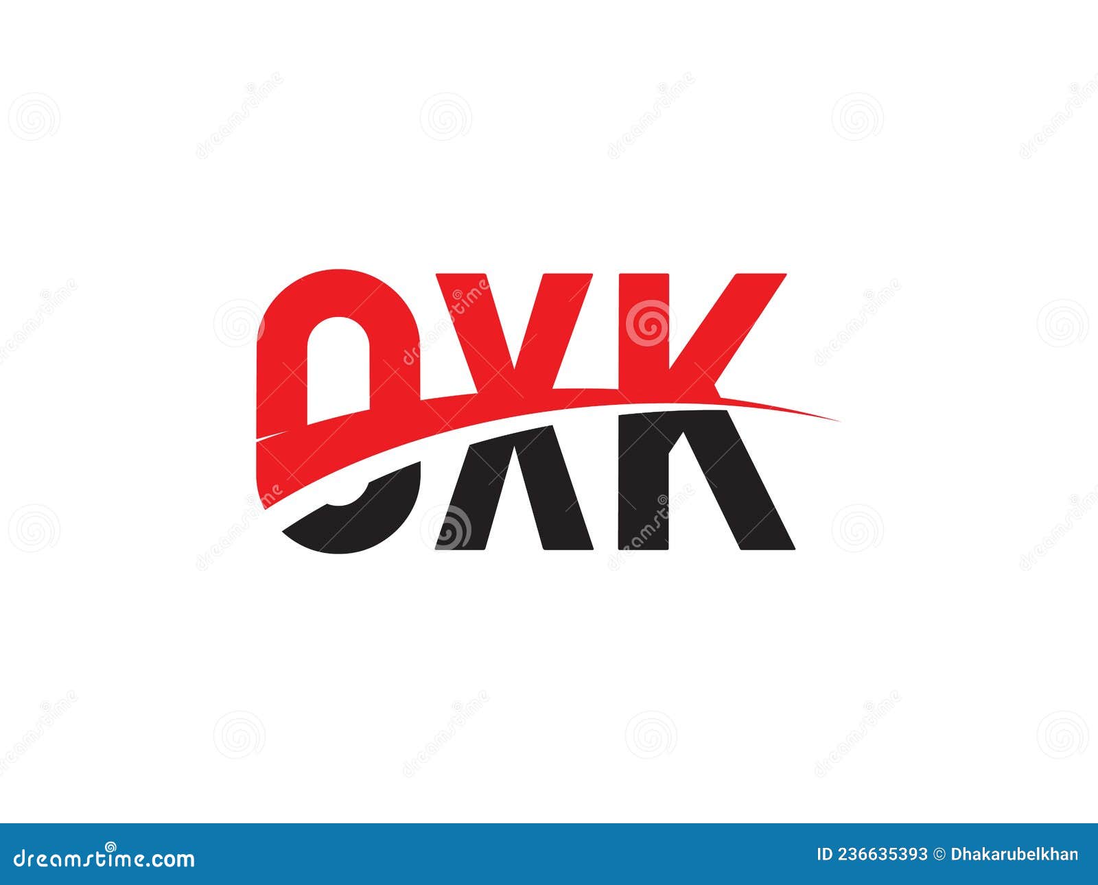 OXK Letter Initial Logo Design Vector Illustration Stock Vector ...