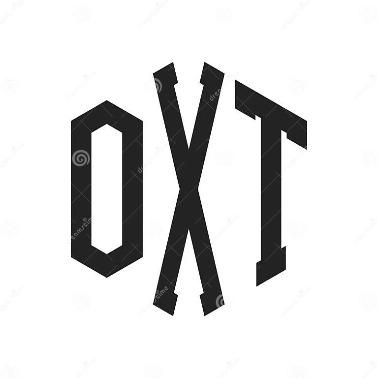 OXT Logo Design. Initial Letter OXT Monogram Logo Using Hexagon Shape Stock Illustration ...