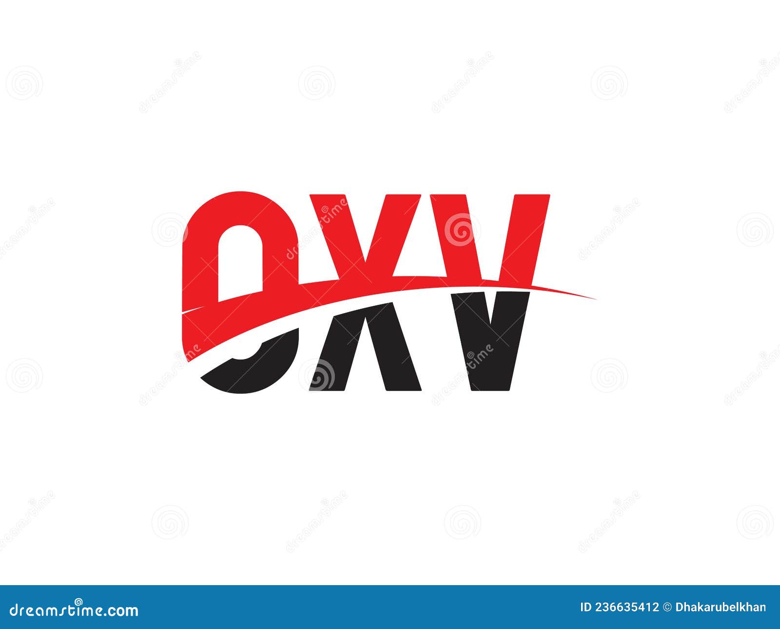 OXV Letter Initial Logo Design Vector Illustration Stock Vector ...