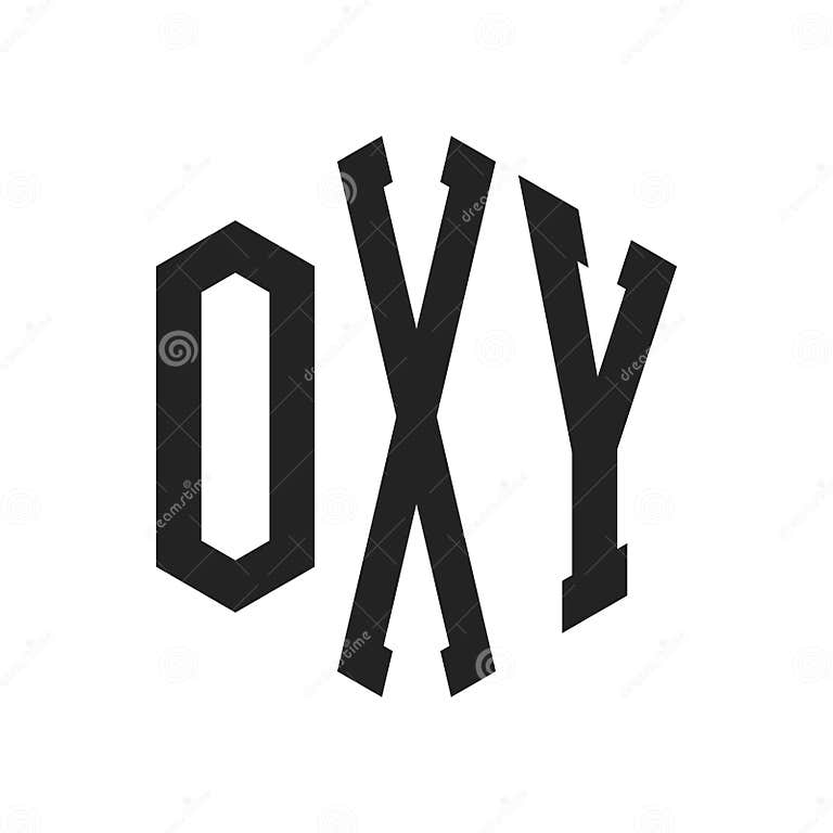 OXY Logo Design. Initial Letter OXY Monogram Logo Using Hexagon Shape ...