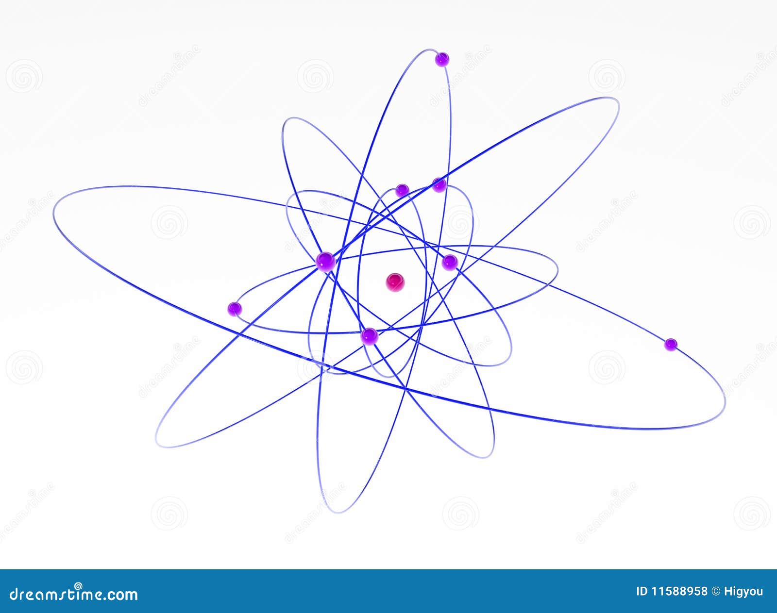Oxygen Atom stock illustration. Illustration of energy - 11588958