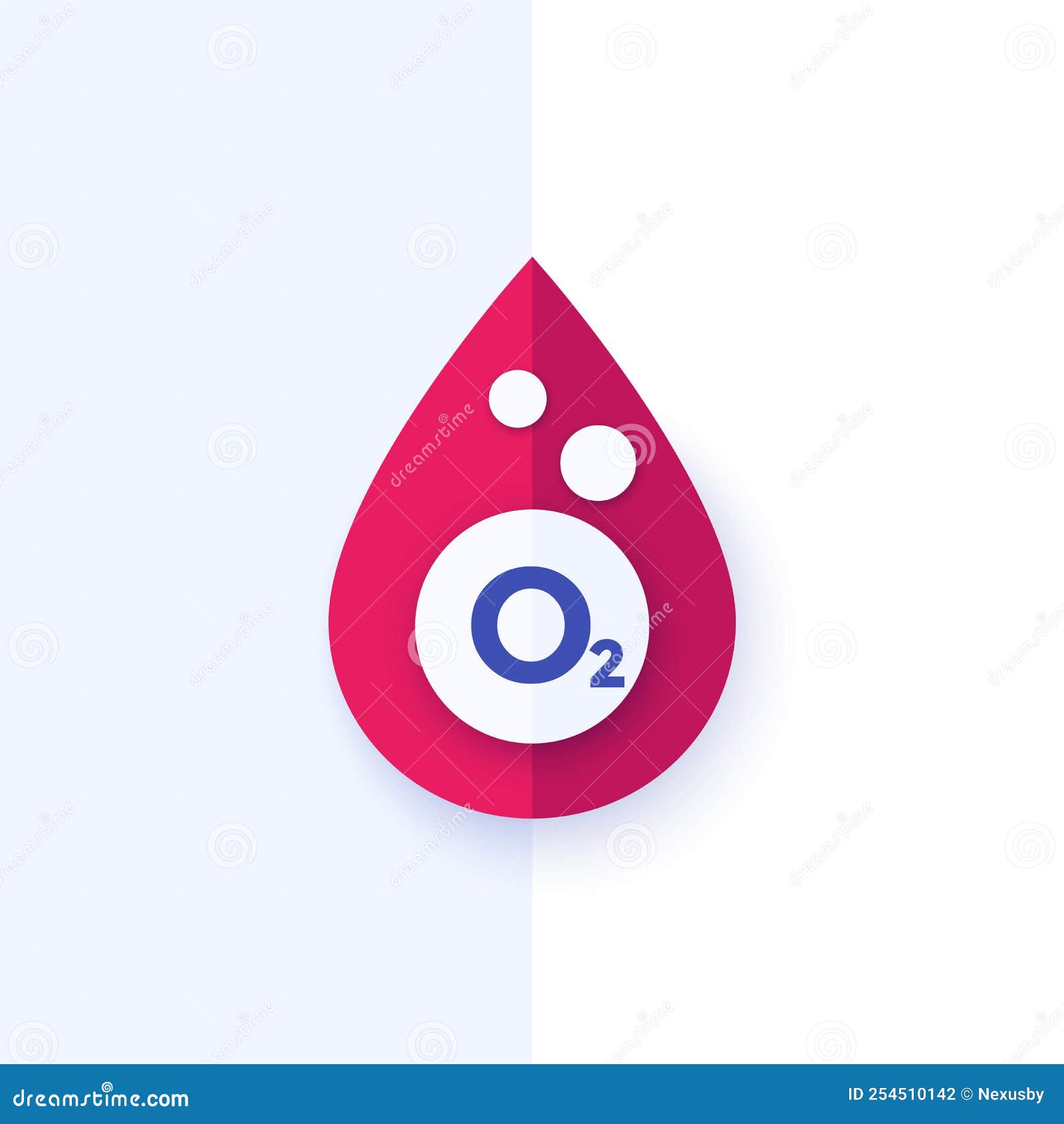 Oxygen in Blood Vector Icon Stock Vector - Illustration of healthcare ...