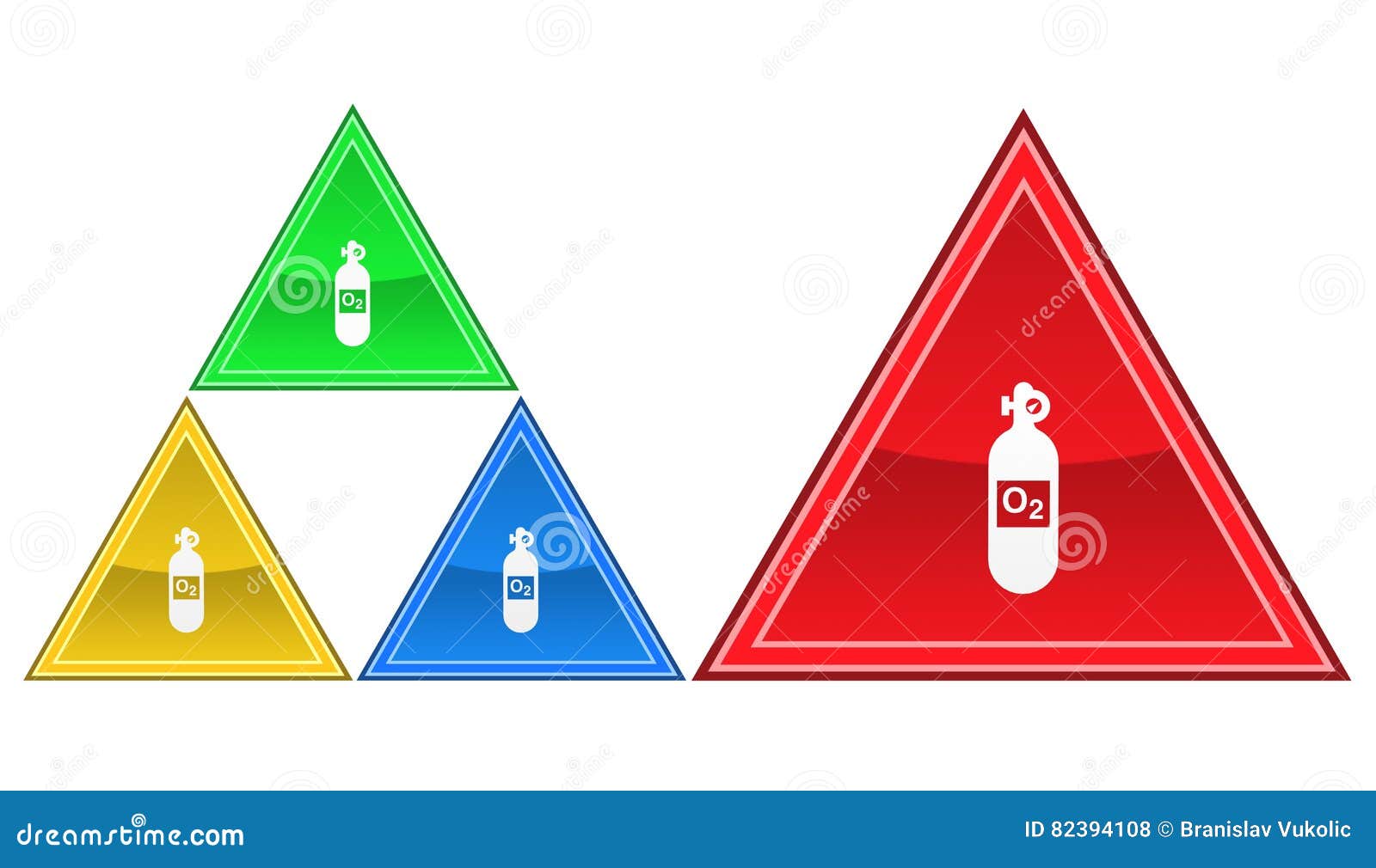 Oxygen Bottle Icon, Sign,illustration Stock Illustration - Illustration ...
