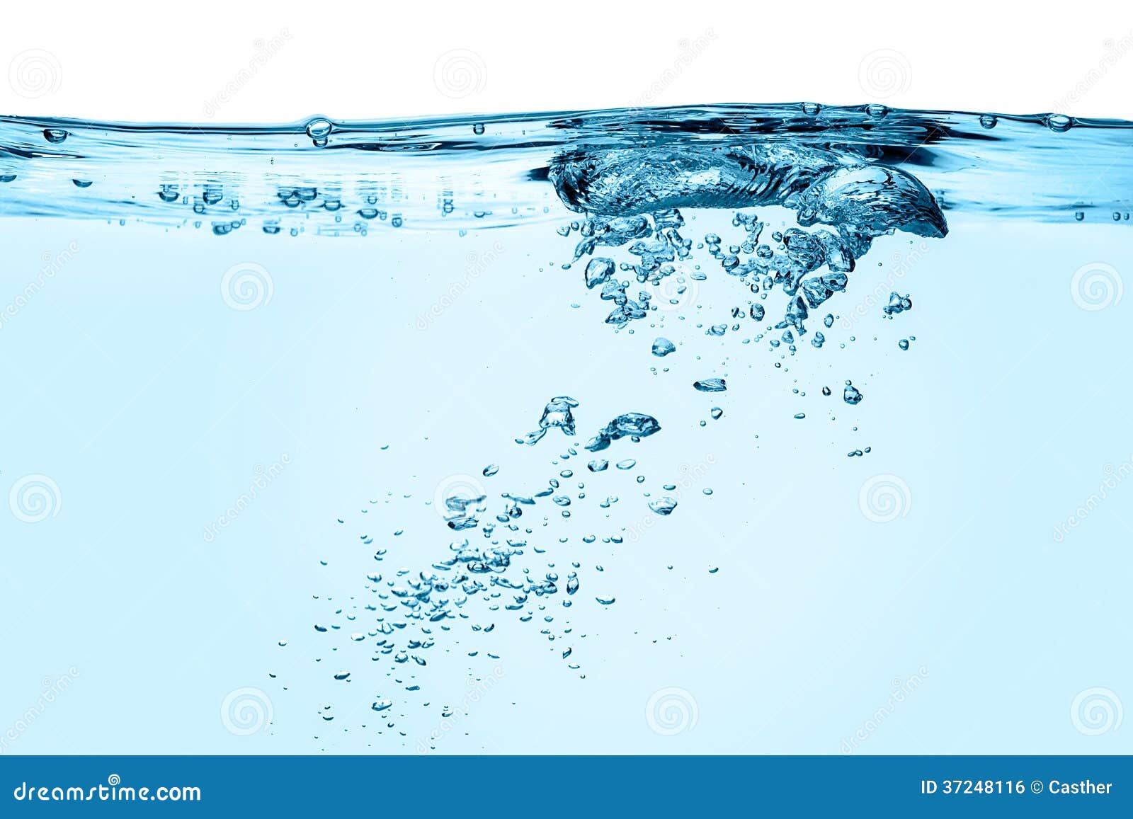 Oxygen Bubbles. Healthy Fresh Water Stock Photo - Image of drops ...