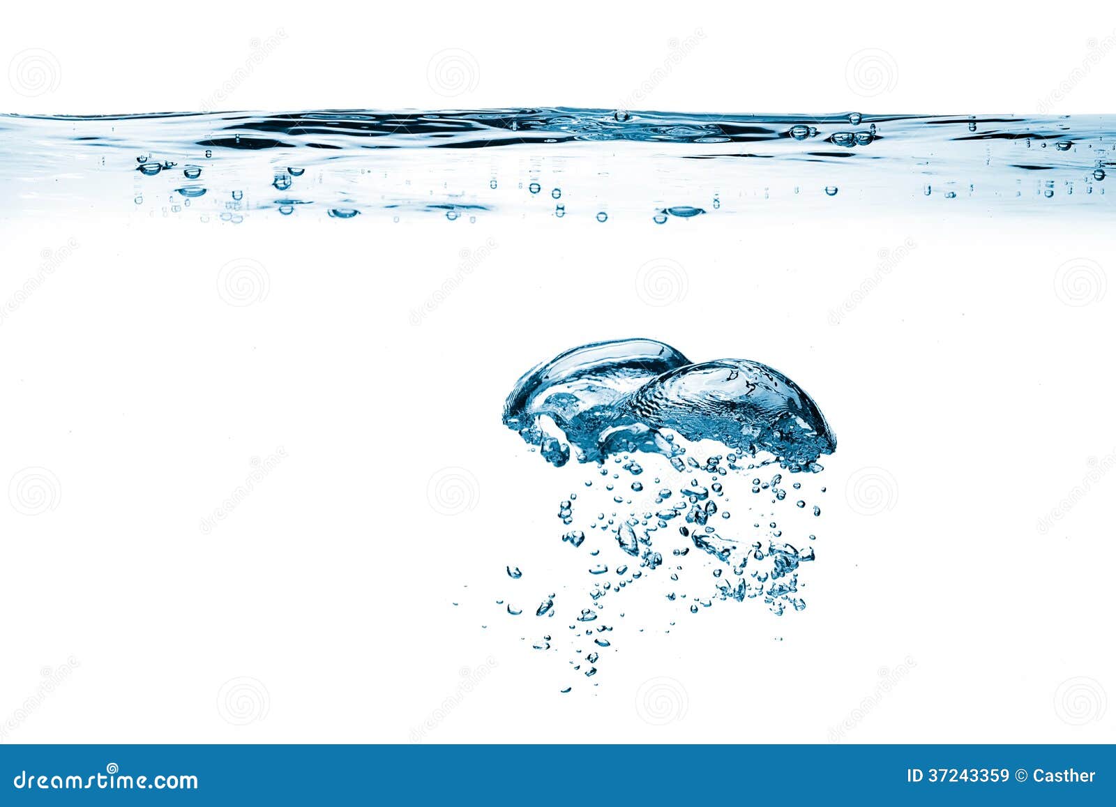 Oxygen Bubbles. Healthy Fresh Water Stock Image - Image of aqua ...