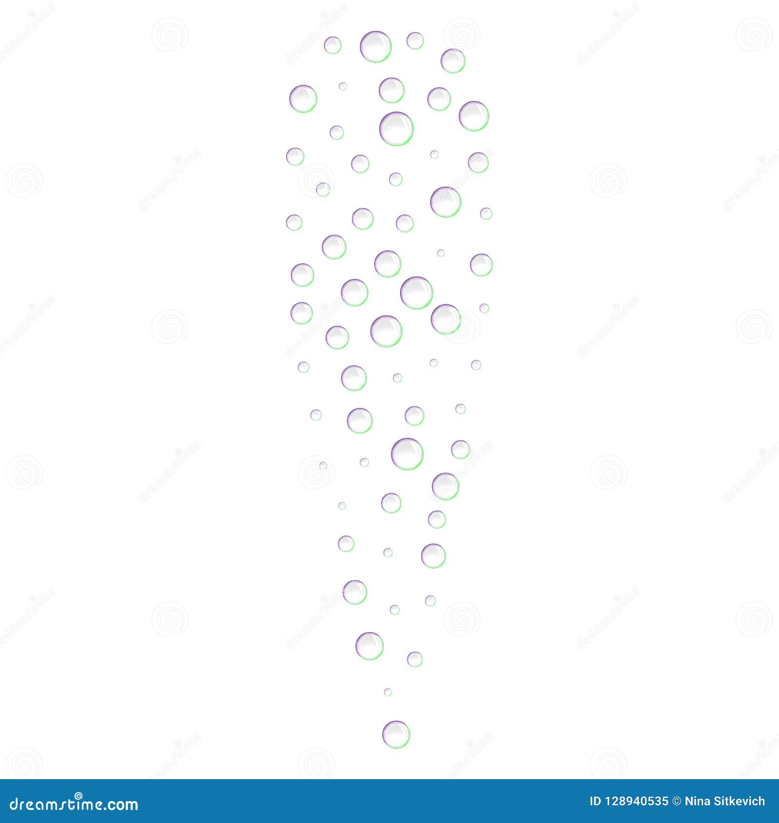 Oxygen Bubbles Icon, Realistic Style Stock Vector - Illustration of ...