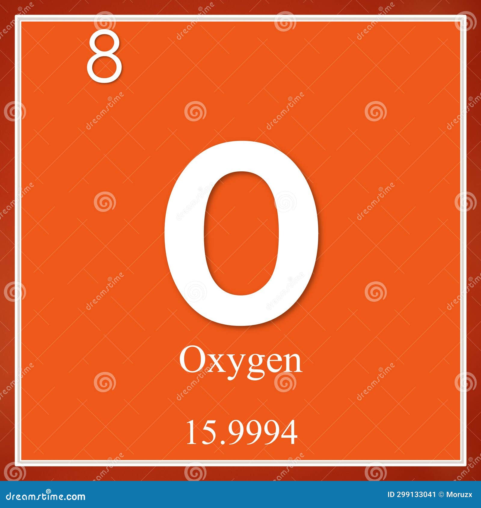 Oxygen Chemical Element, Orange Square Symbol Stock Illustration ... Oxygen Chemical Element, Orange Square Symbol Stock Illustration ...