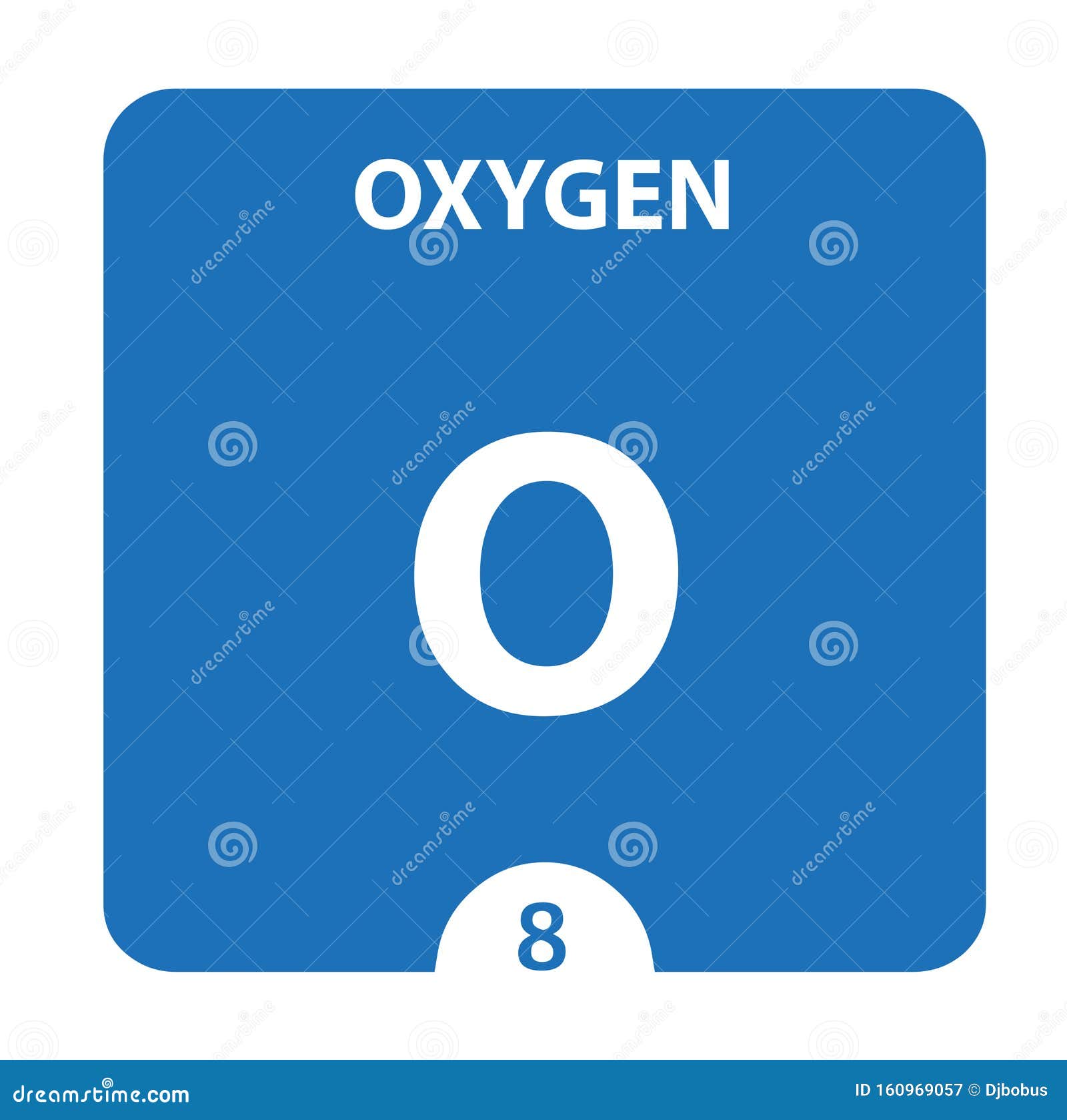 Oxygen Chemical 8 Element of Periodic Table. Molecule and Communication ...