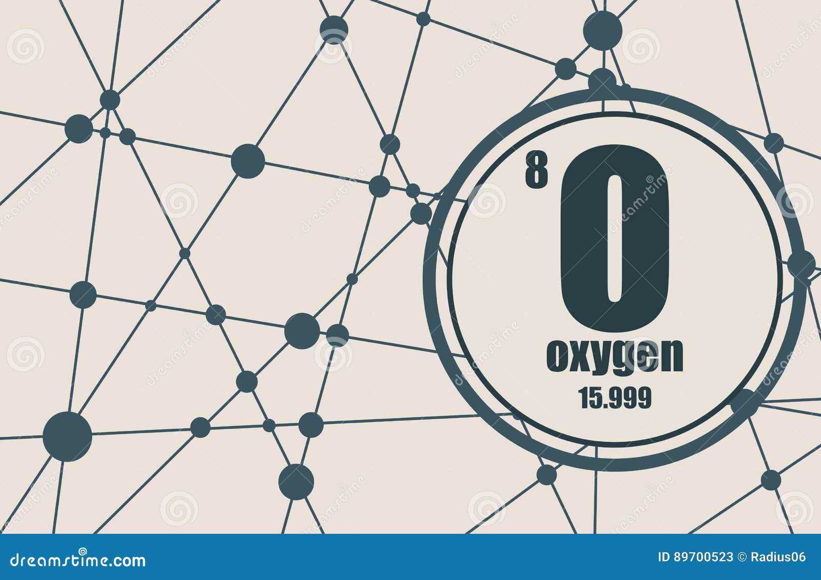 Oxygen chemical element. stock vector. Illustration of quantum - 89700523