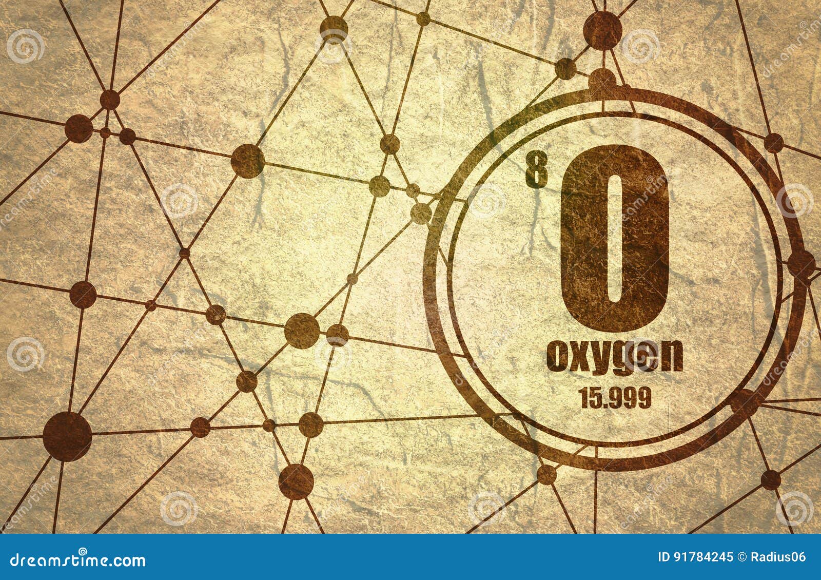 Oxygen chemical element. stock illustration. Illustration of molecule ...