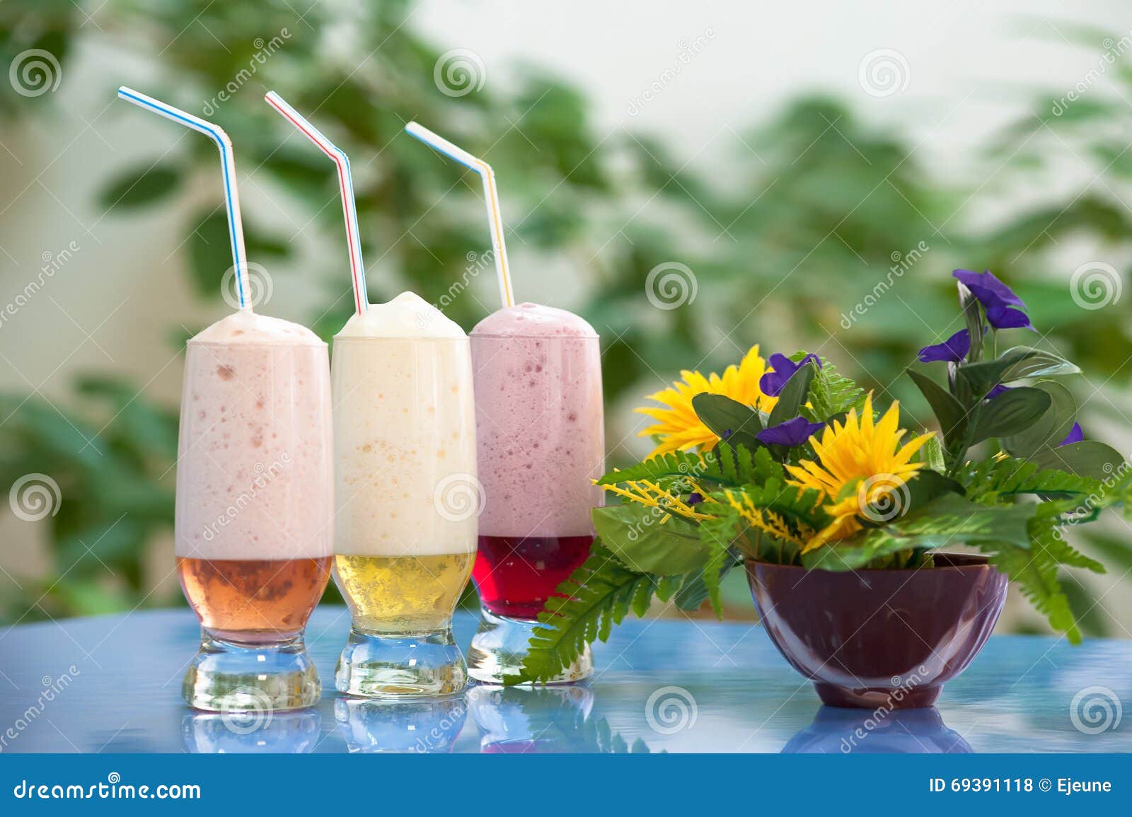 Oxygen Cocktail with Fruit Syrup Stock Photo - Image of cold, cool ...