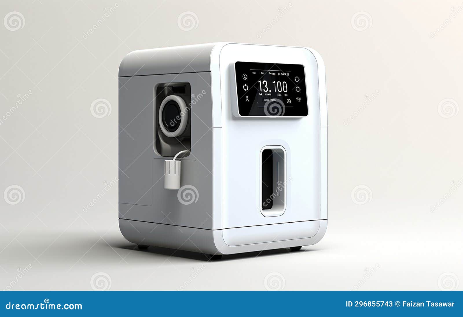 Set Of Oxygen Concentrator Respiratory Logo Design Cartoon Vector ...