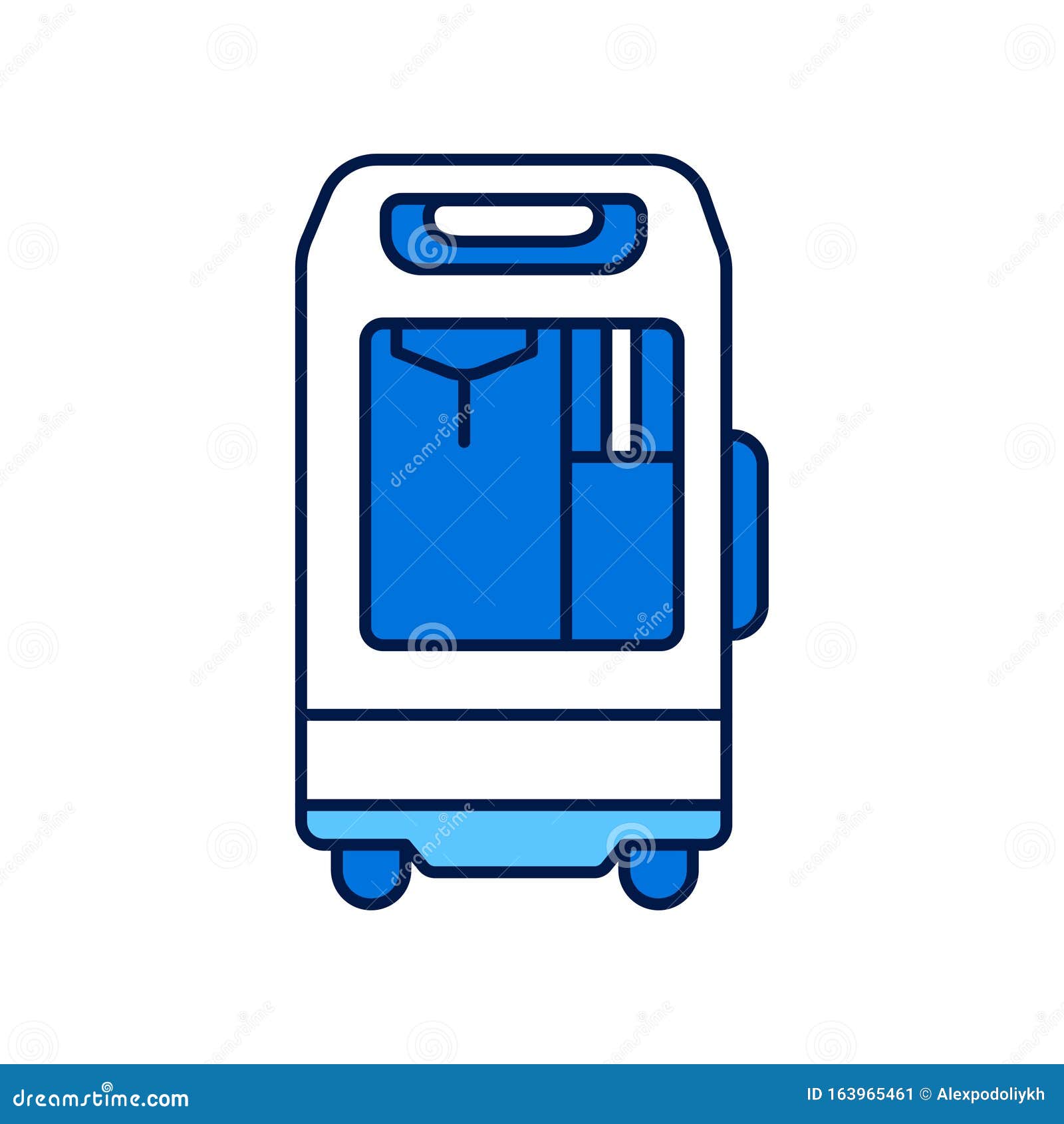 Set Of Oxygen Concentrator Respiratory Logo Design Cartoon Vector ...