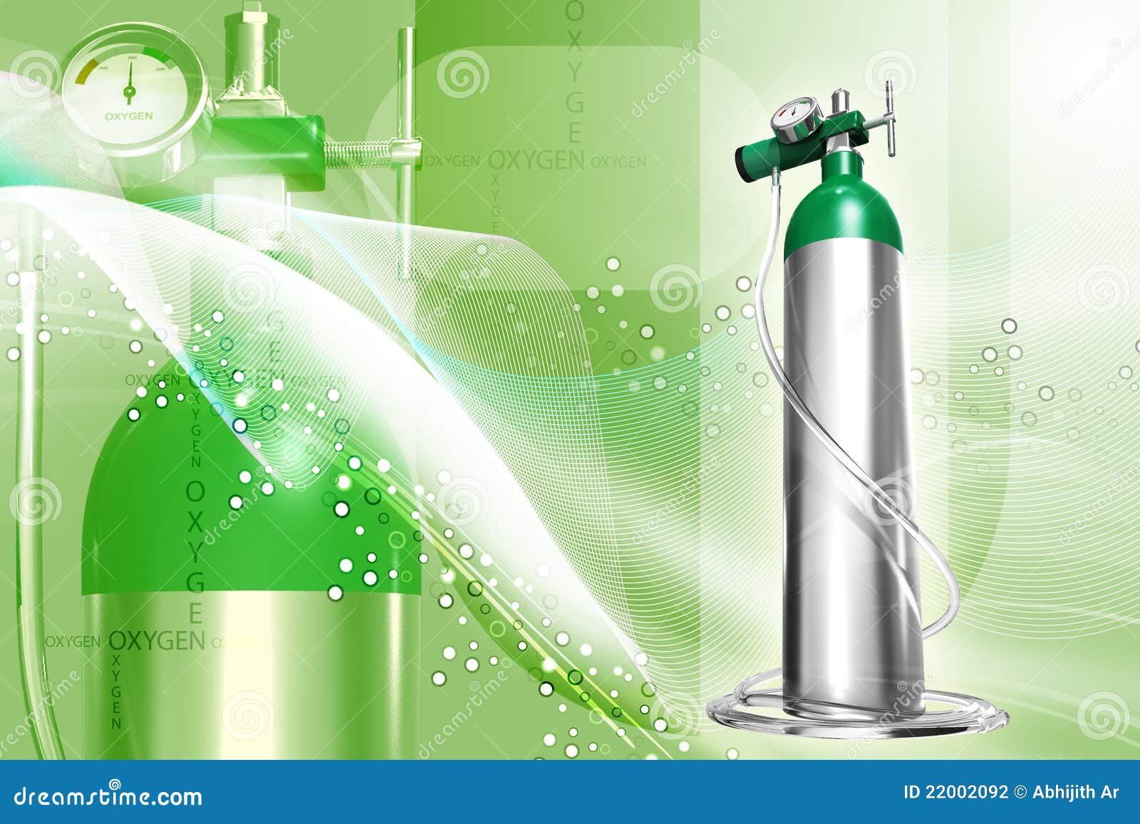 Oxygen Cylinder Royalty-Free Cartoon | CartoonDealer.com #22002869