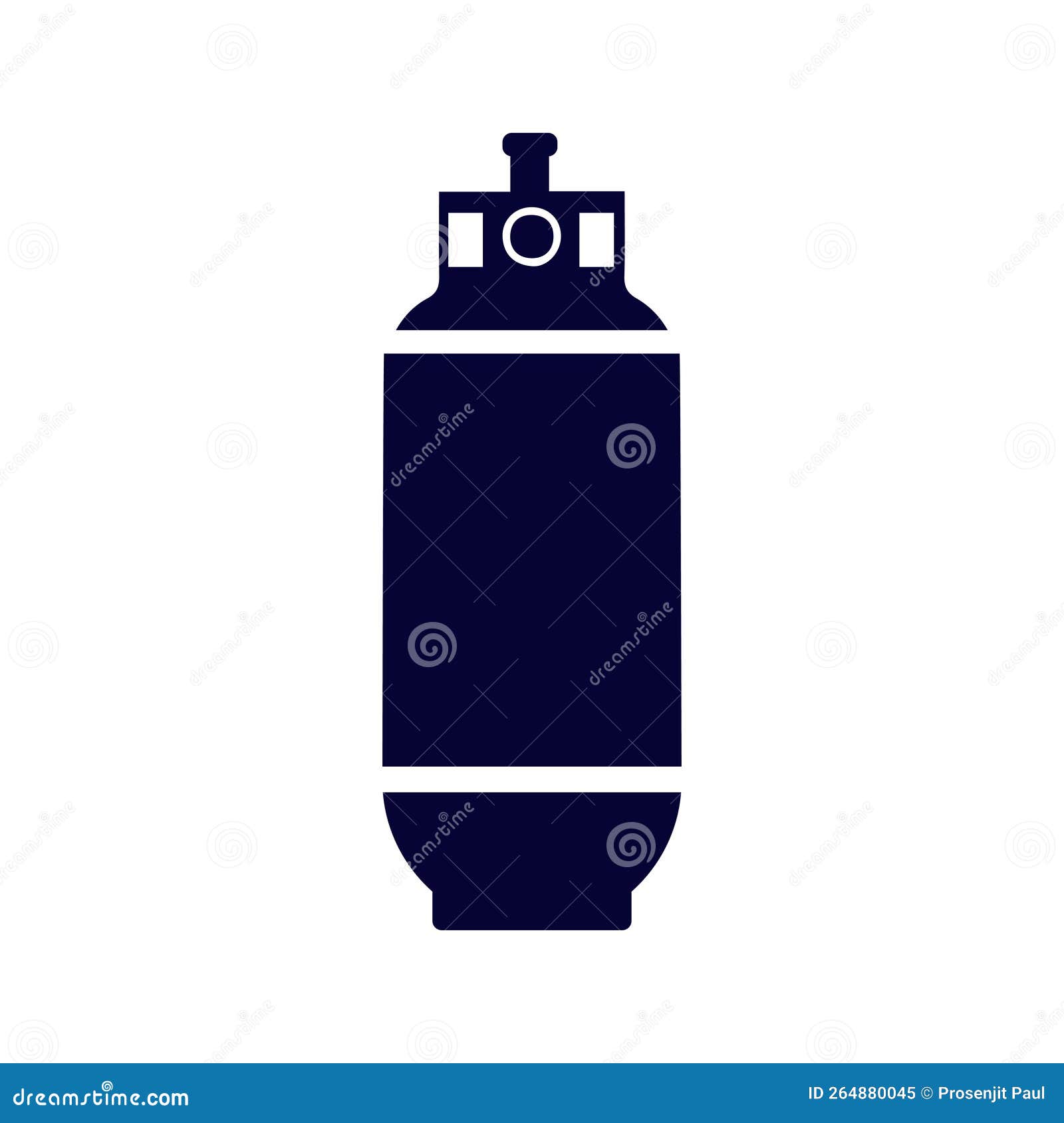 Oxygen cylinder icon stock vector. Illustration of icon - 264880045