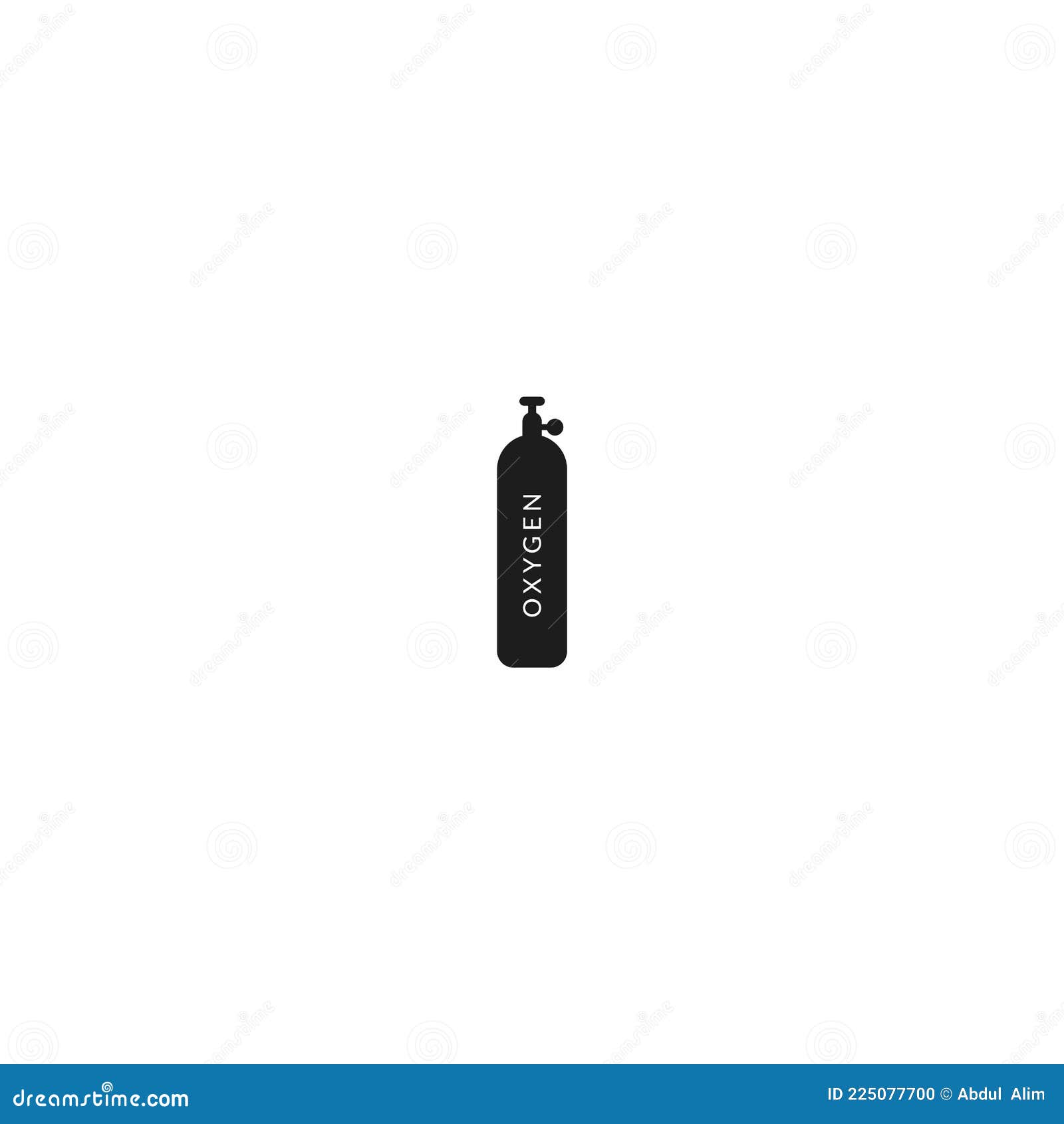 Oxygen Cylinder Icon. Editable Vector EPS Stock Vector - Illustration ...