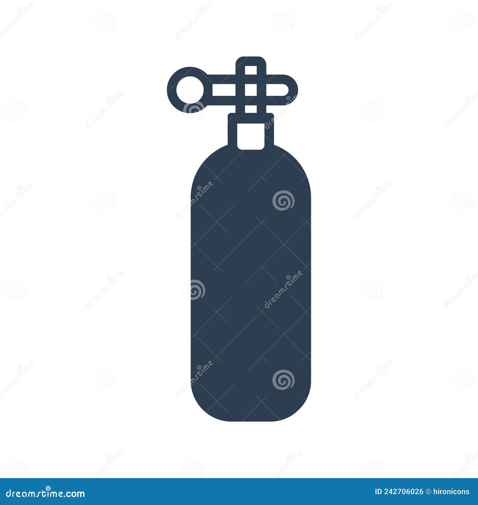 Oxygen Cylinder Icon. Simple Editable Vector Graphics Stock ...
