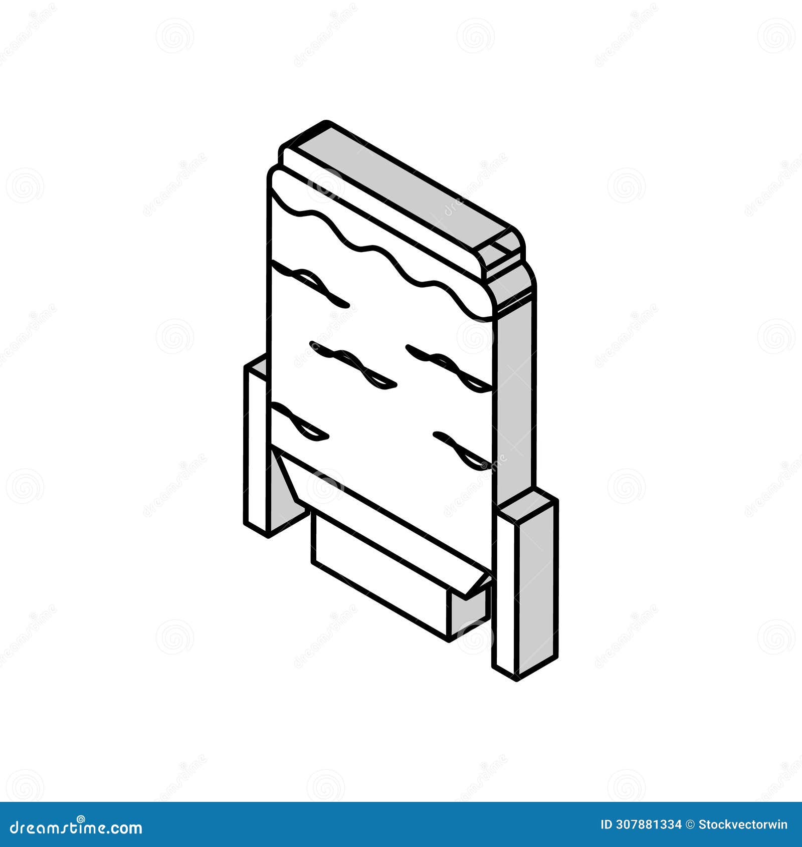 Oxygen Delignification System Isometric Icon Vector Illustration ...
