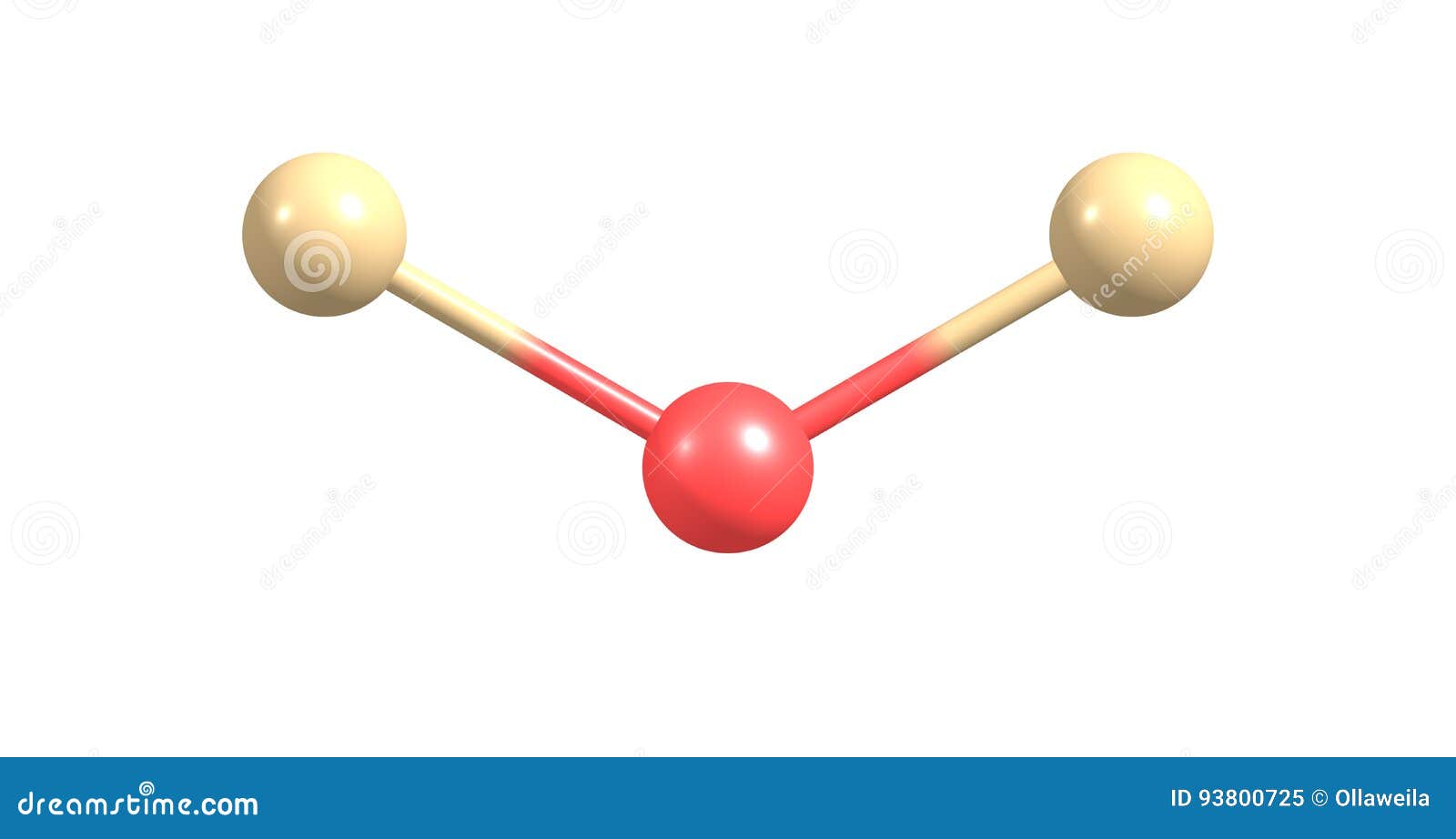 Oxygen Difluoride Molecular Structure Isolated on White Stock ...