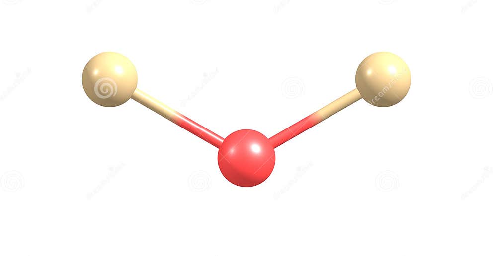 Oxygen Difluoride Molecular Structure Isolated on White Stock ...