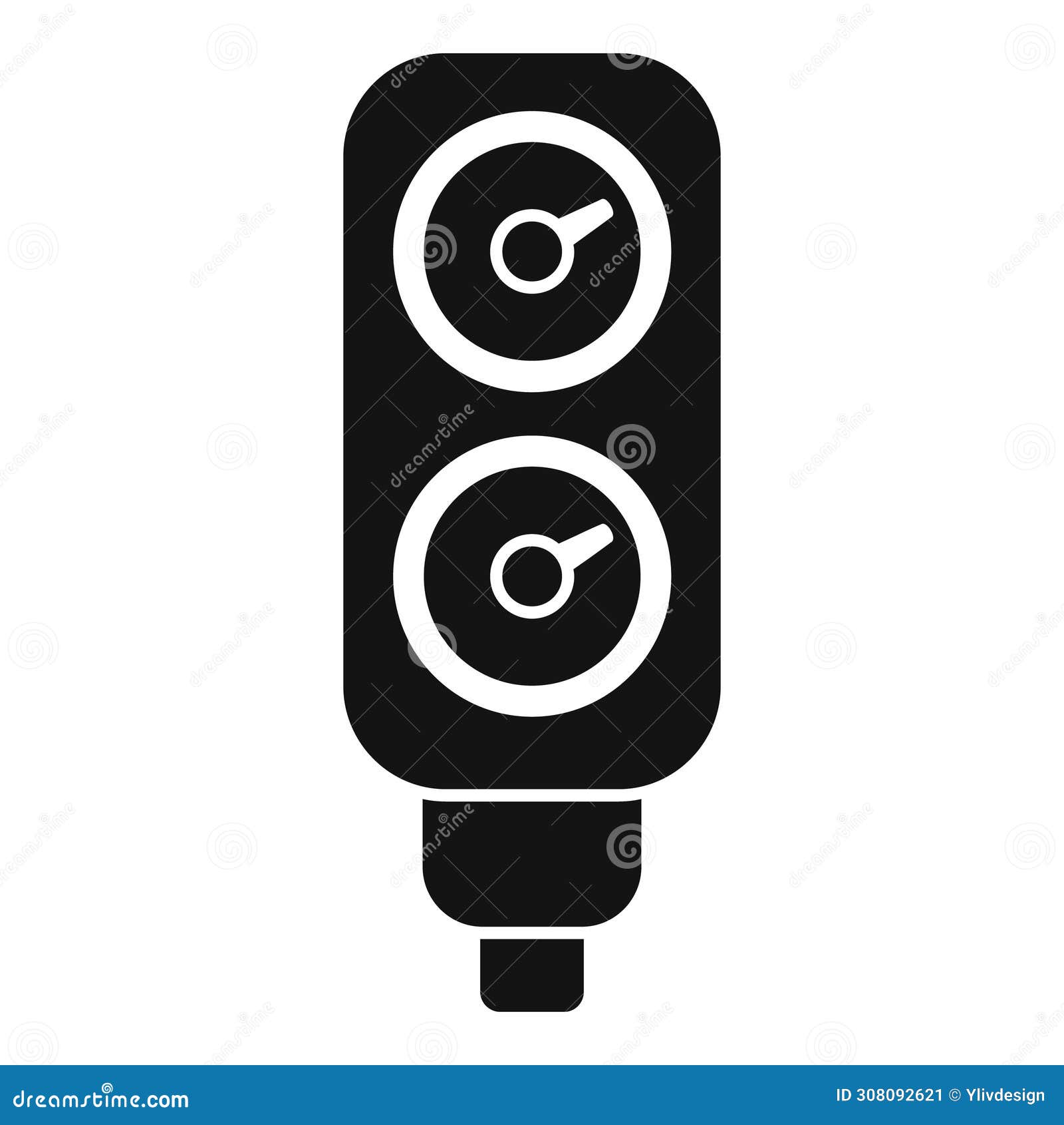 Oxygen Diving Manometer Icon Simple Vector. Dive Pool Stock Vector ...