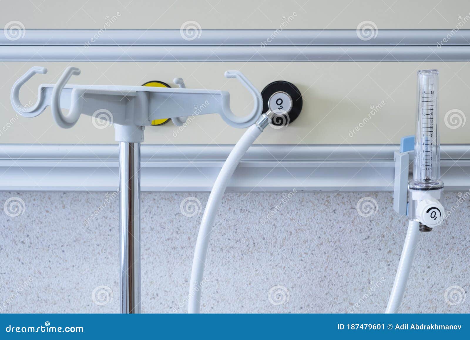 Oxygen Flow Meter in Hospital. Oxygen Supply for Patients Stock Image ...