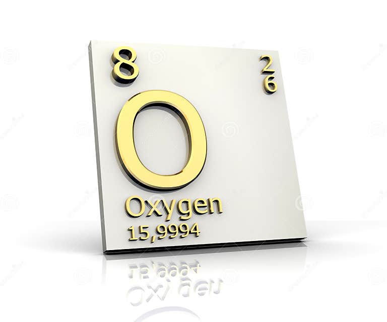Oxygen Form Periodic Table of Elements Stock Illustration ...