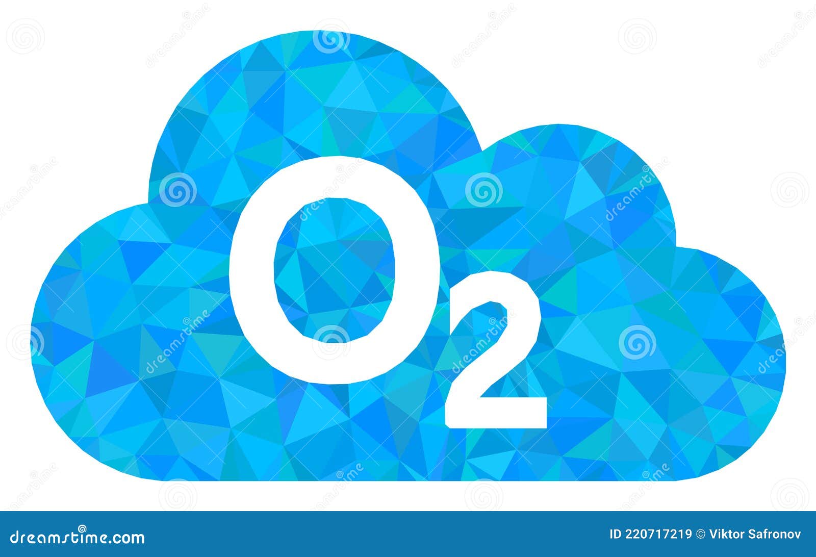 Oxygen Gas Lowpoly Icon stock vector. Illustration of pictogram - 220717219