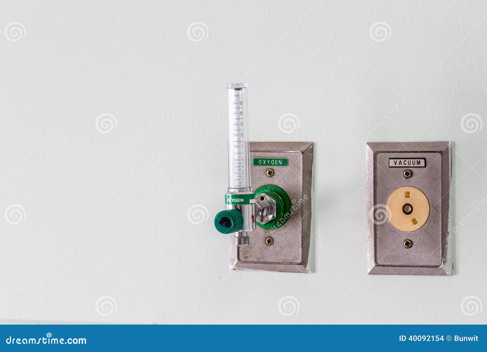 Oxygen Gauge From A Portable Medical Ventilator Royalty-Free Stock ...