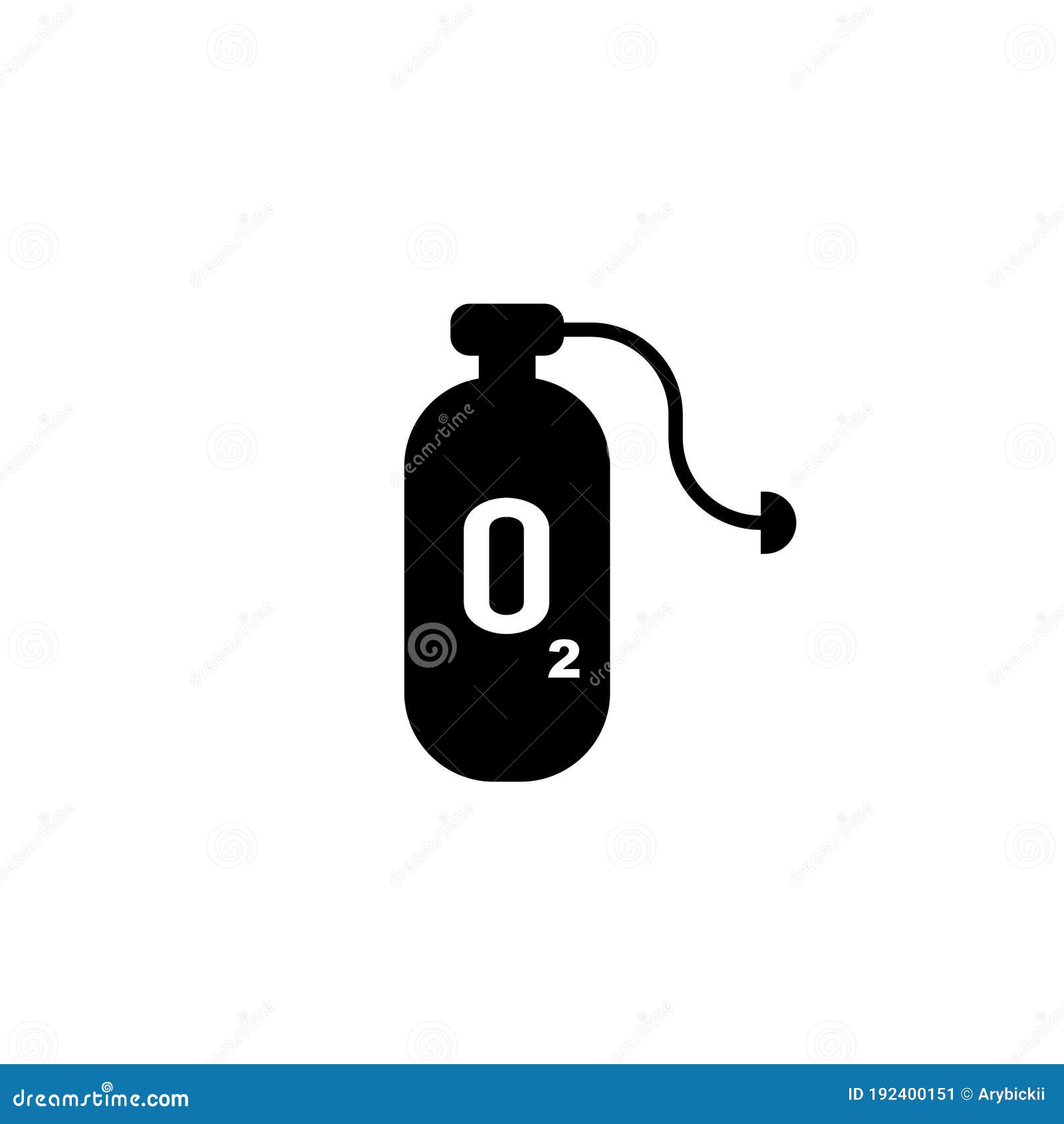 Oxygen Icon. Black Filled Vector Illustration Stock Vector ...