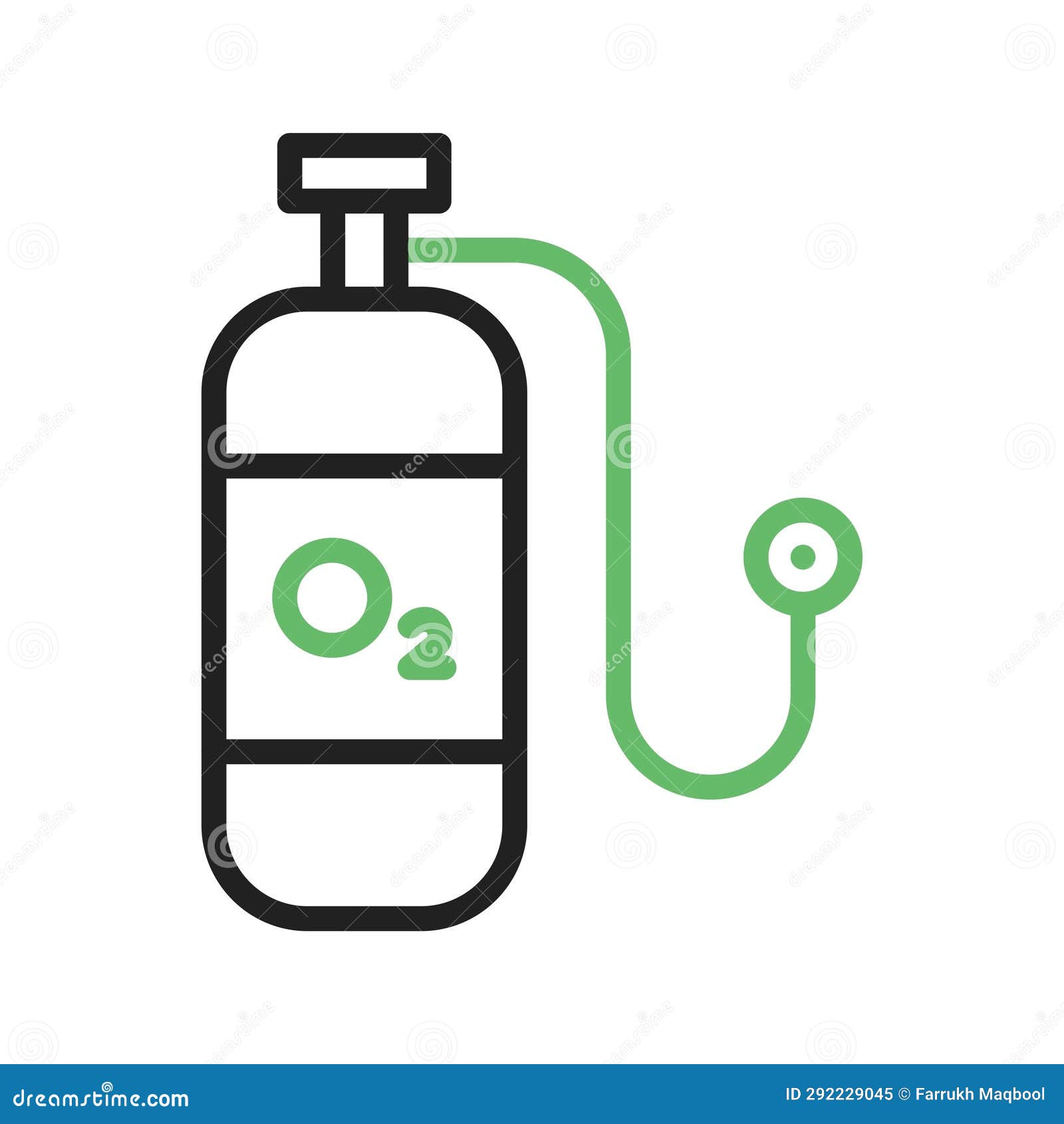 Oxygen icon vector image. stock vector. Illustration of life - 292229045