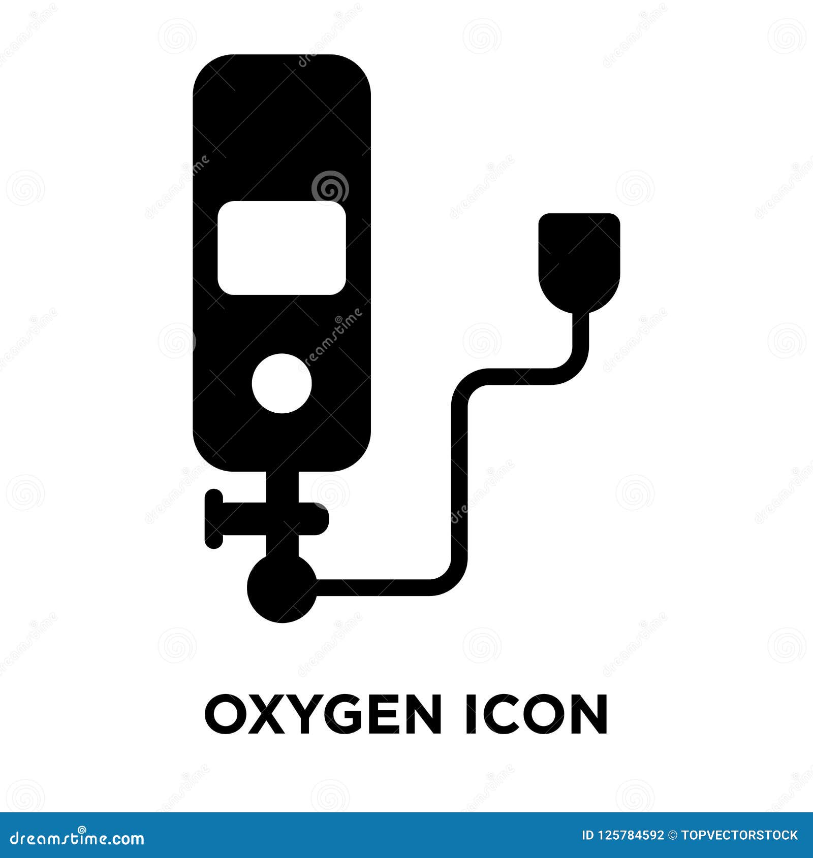Oxygen Icon Vector Isolated on White Background, Logo Concept of Stock ...