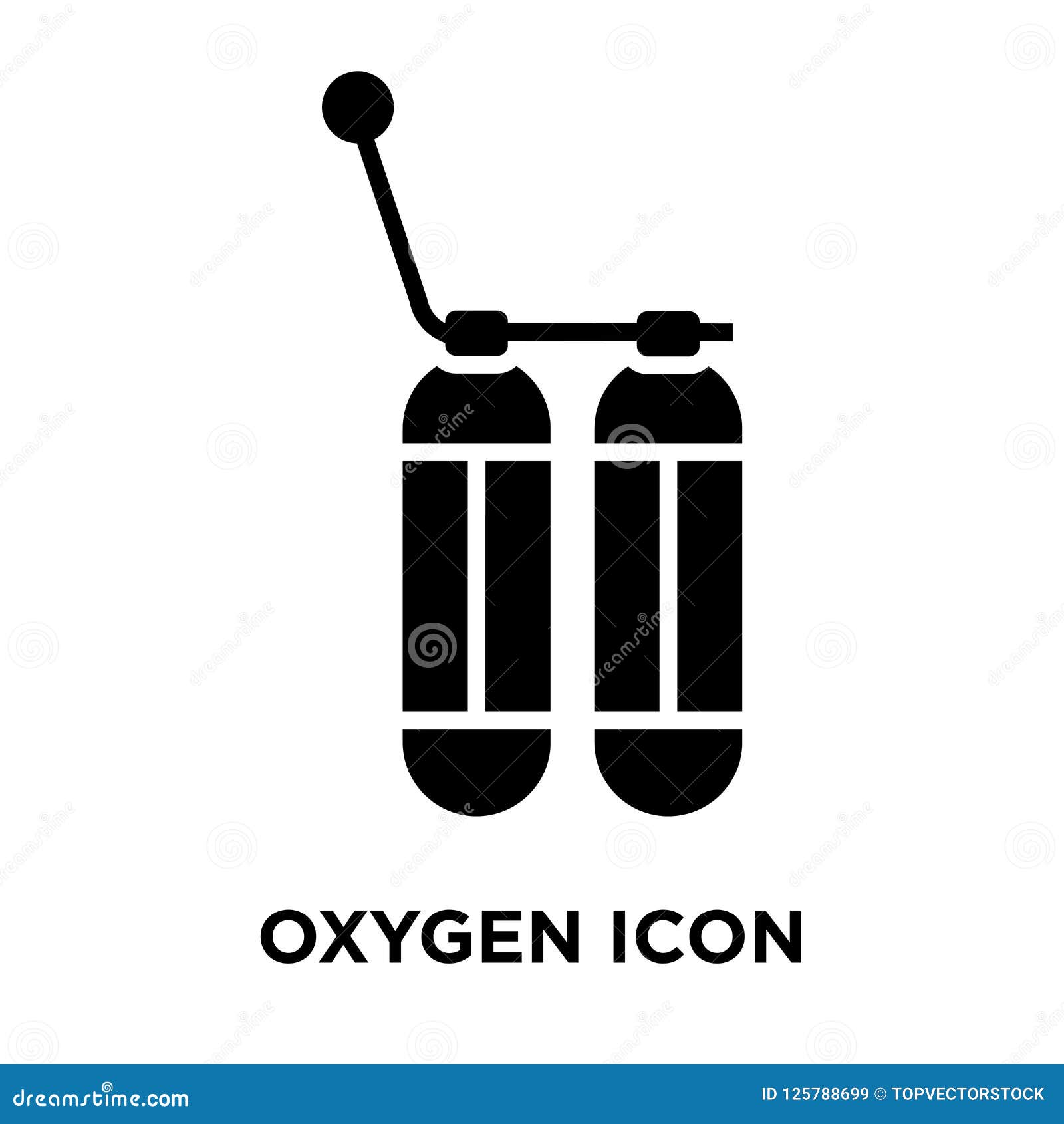 Oxygen Icon Vector Isolated on White Background, Logo Concept of Stock ...