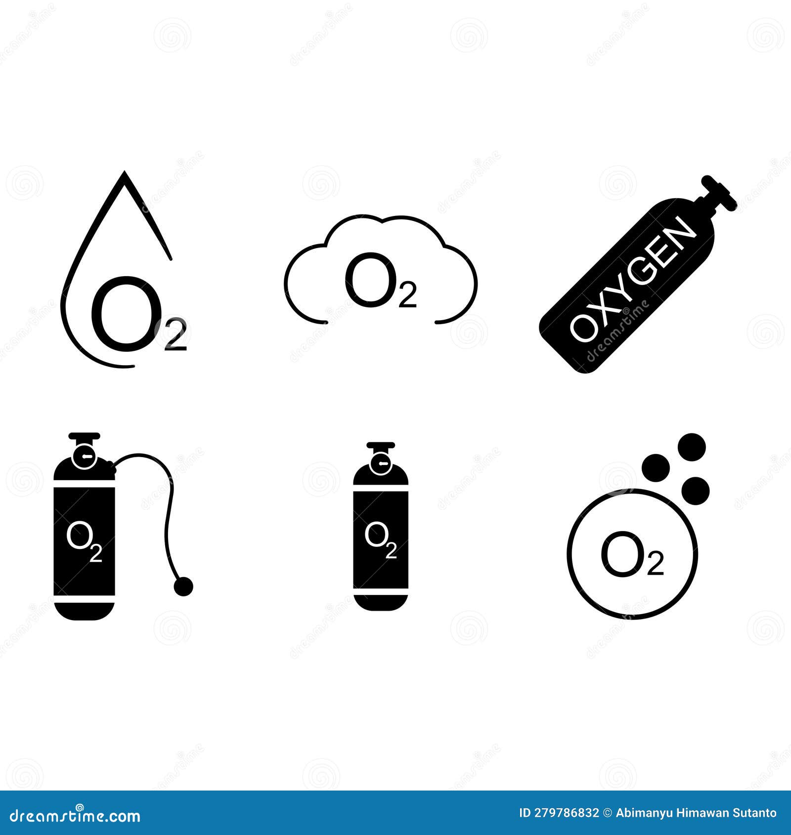 Oxygen icon vector stock vector. Illustration of steel - 279786832