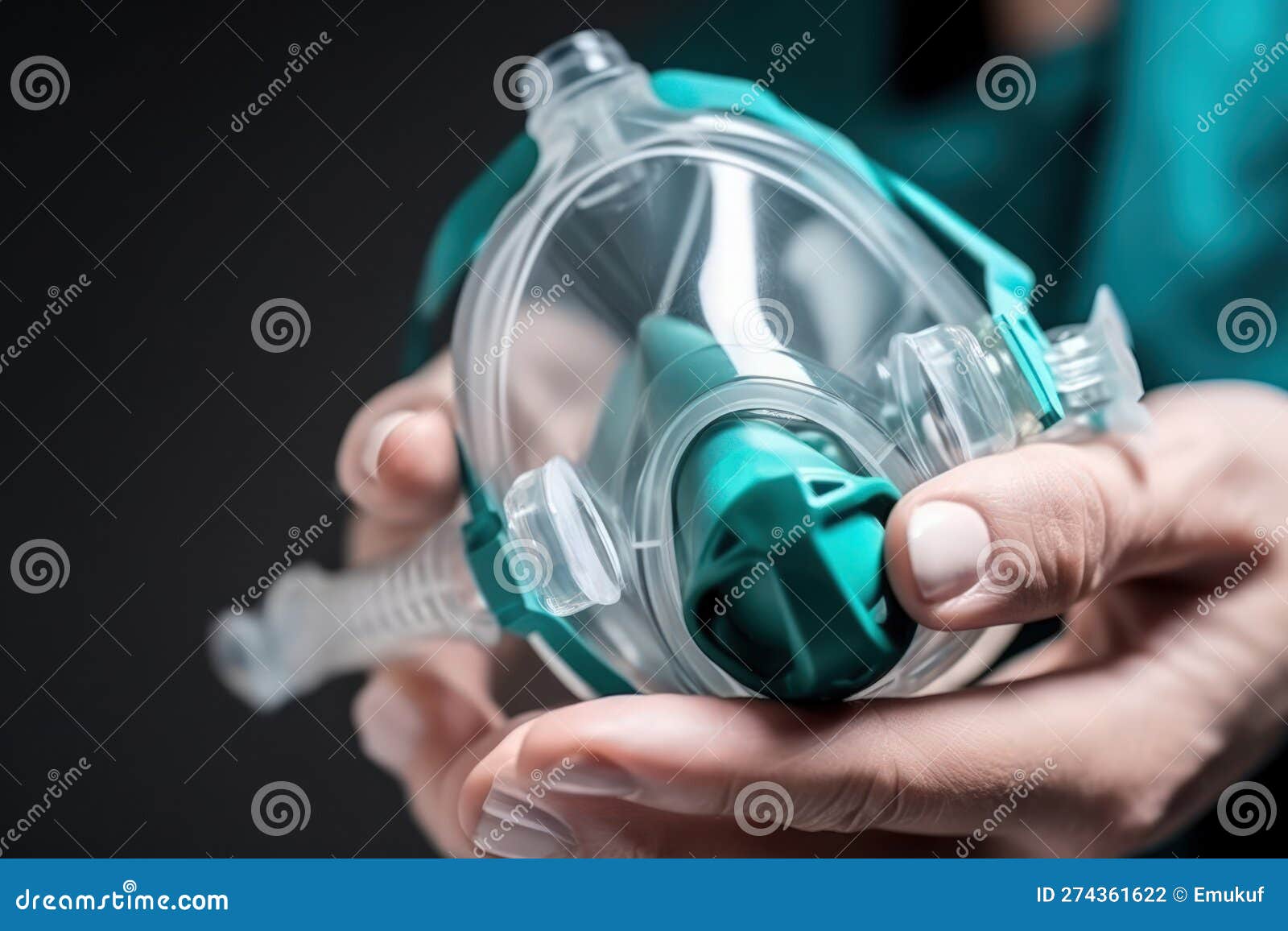 Oxygen Mask in Doctor Hands Generative Ai Stock Illustration ...
