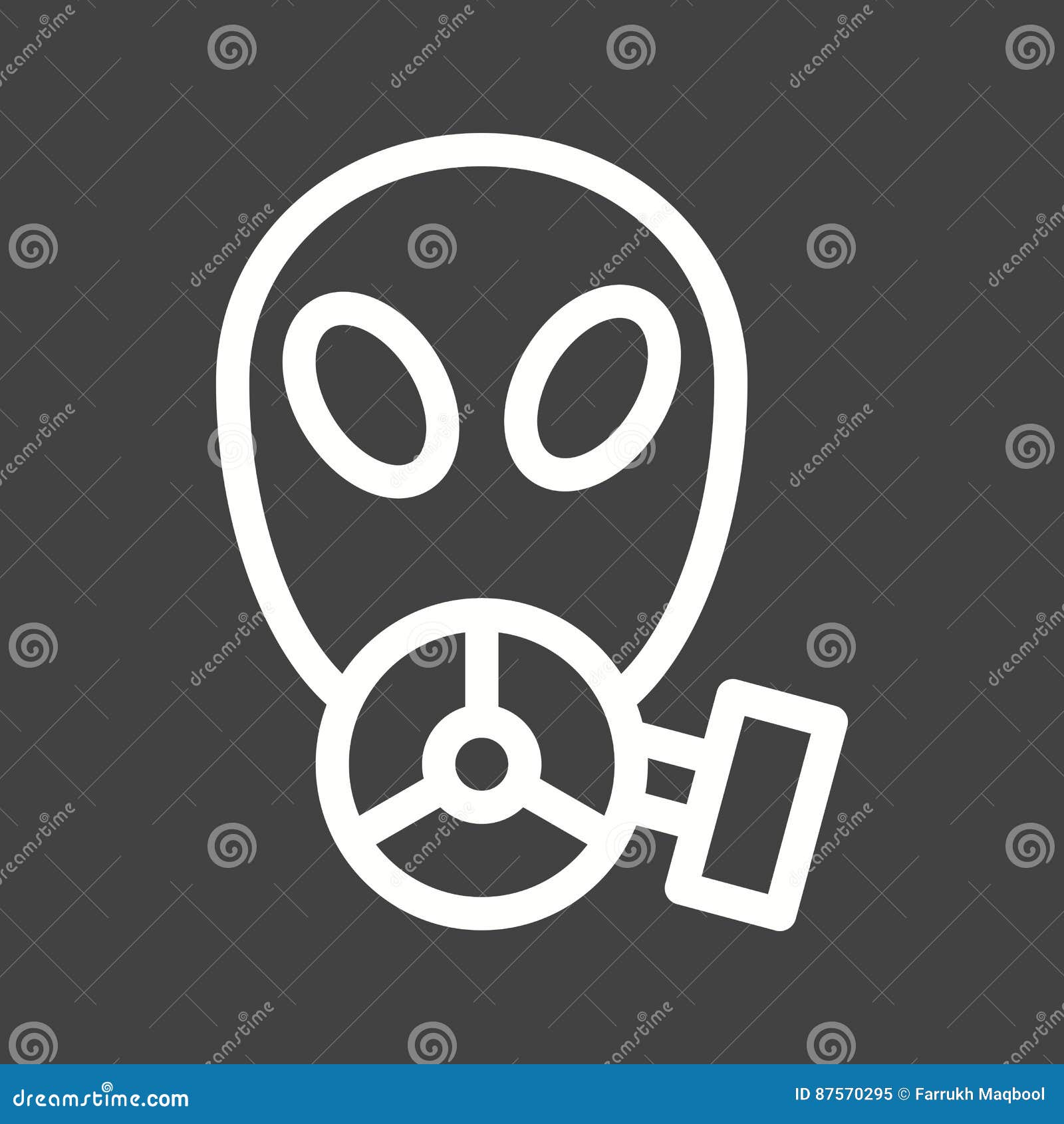 Oxygen Mask stock vector. Illustration of vector, breathing - 87570295