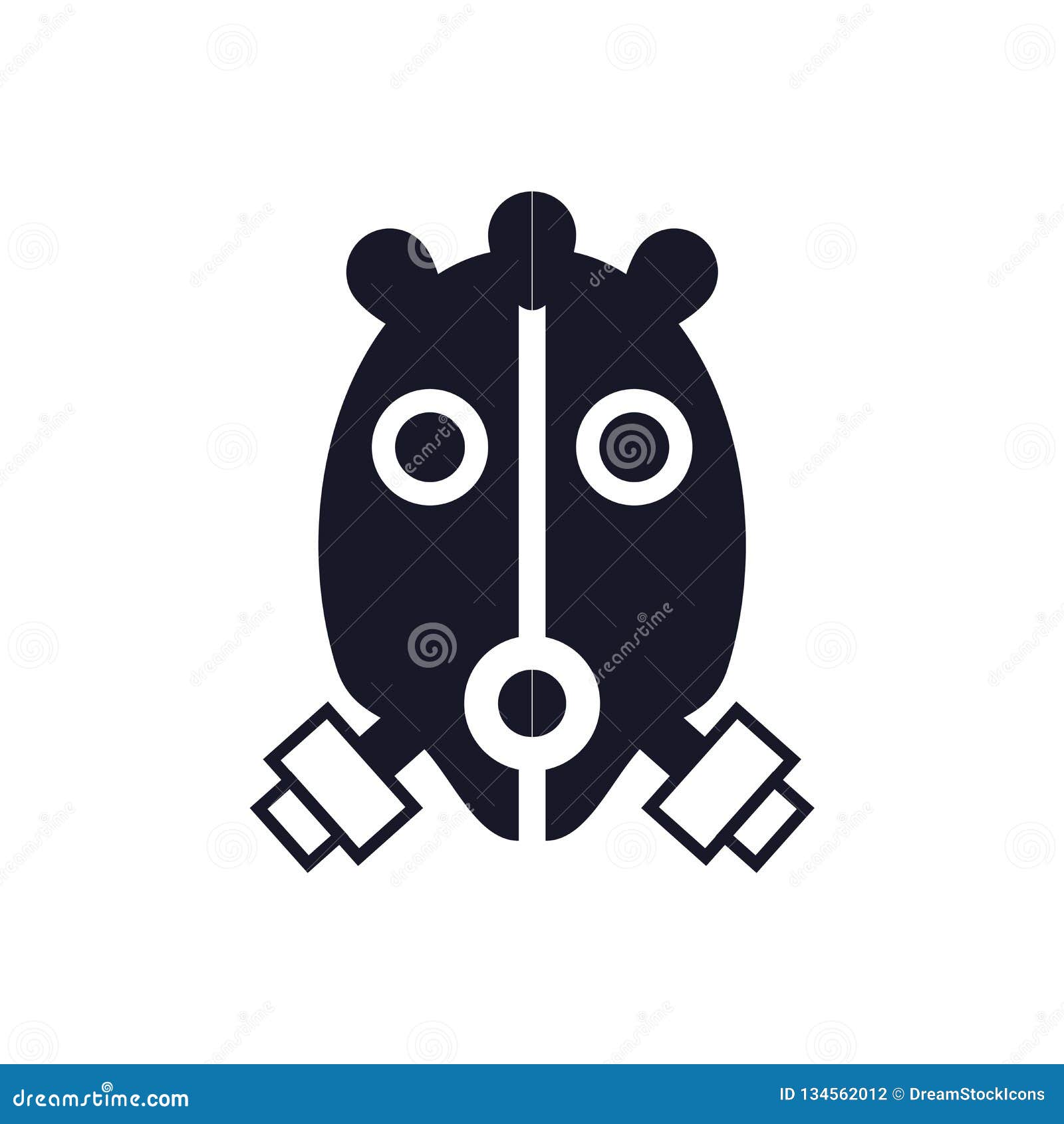 Oxygen Mask Icon Vector Sign and Symbol Isolated on White Background ...