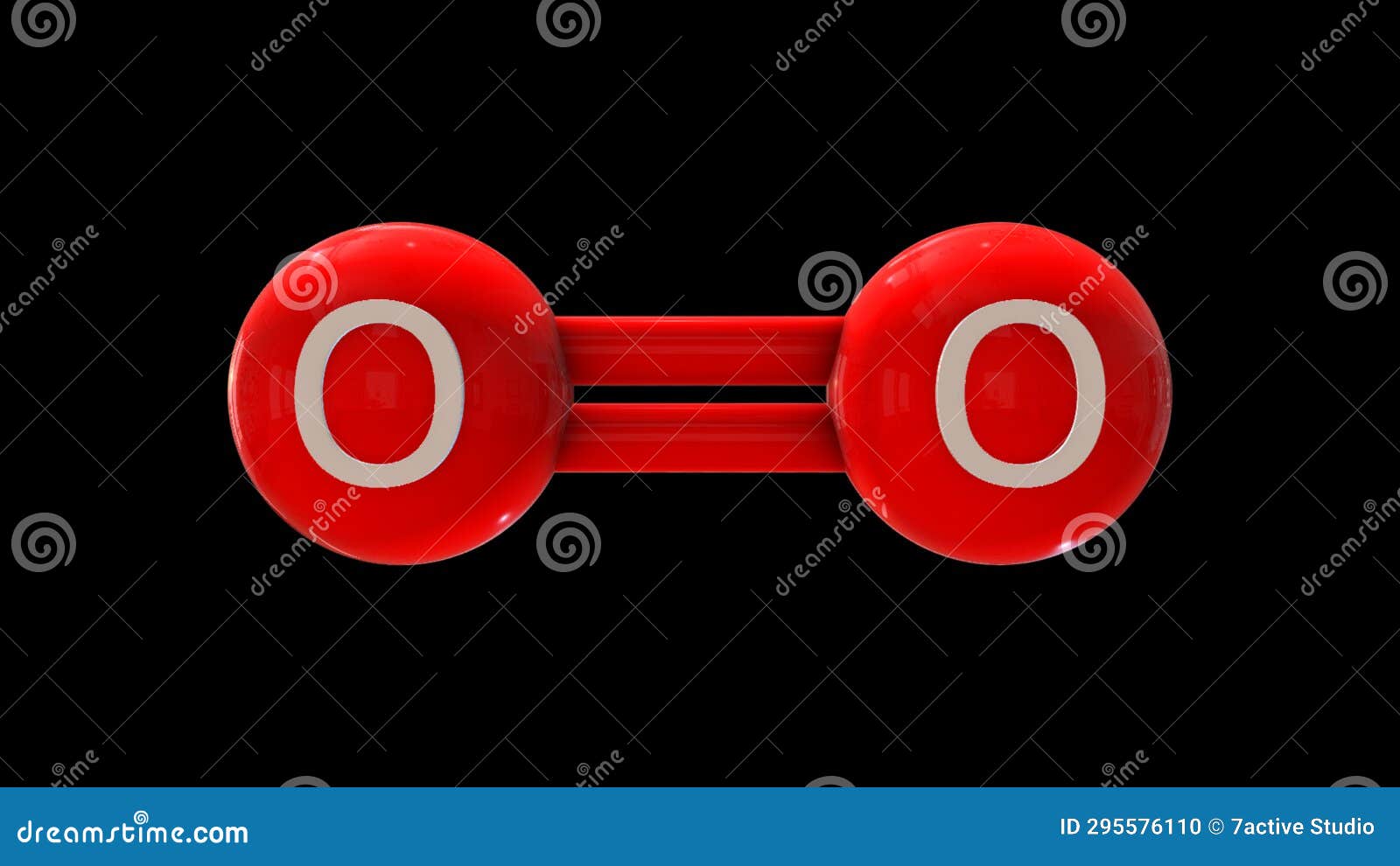 Oxygen molecular structure stock illustration. Illustration of periodic ...