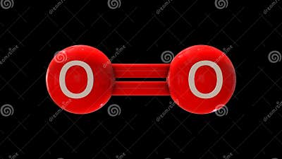 Oxygen molecular structure stock illustration. Illustration of periodic ...